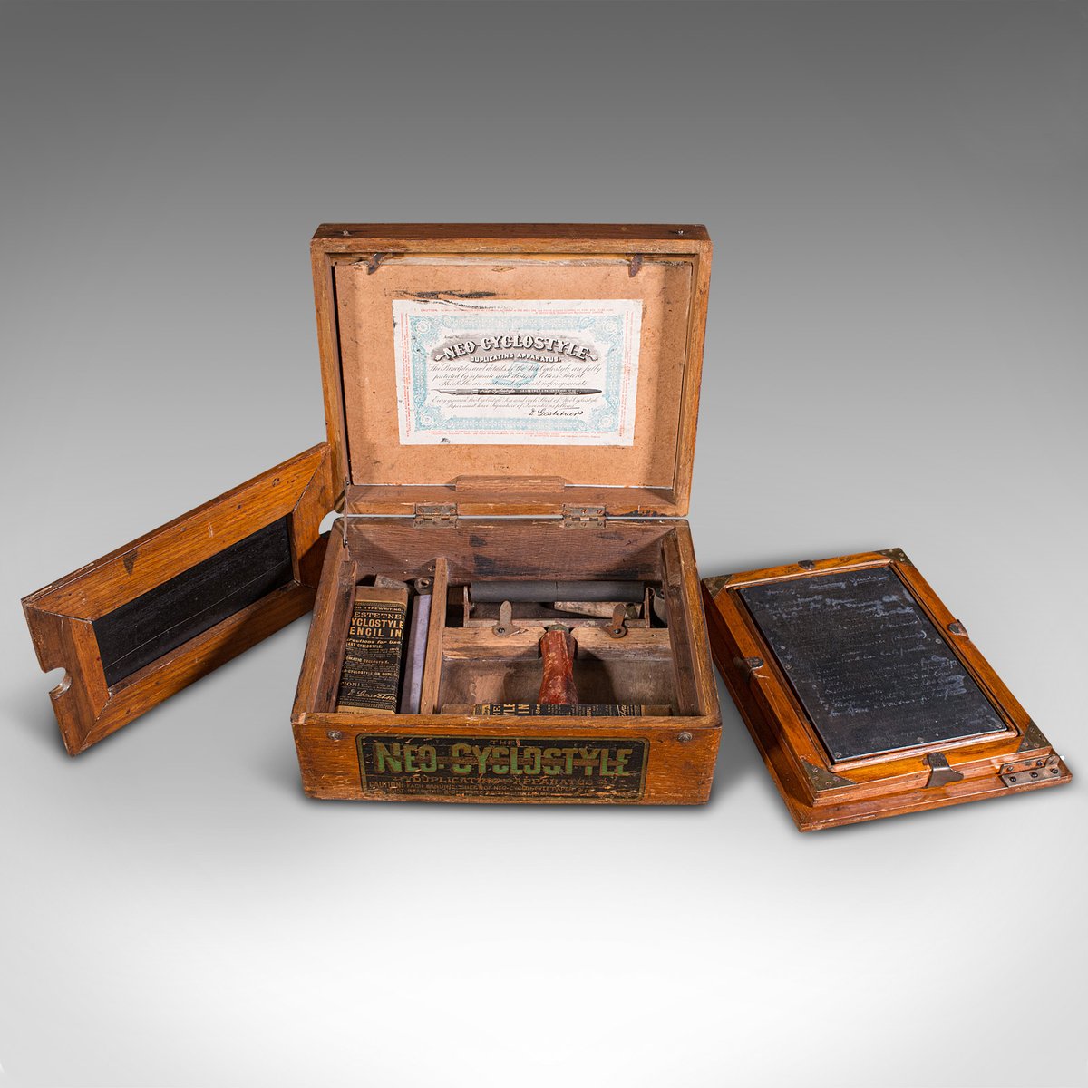 Antique Victorian Neo Cyclostyle Printing Machine or Duplicating ...