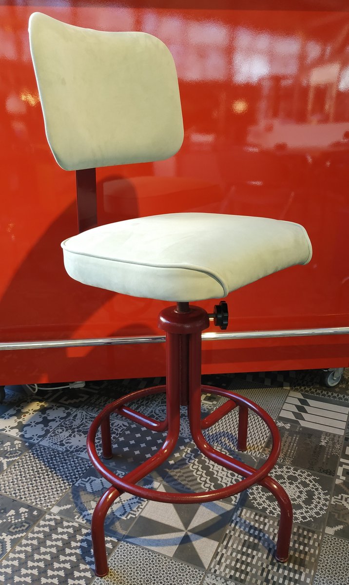 Drafting Stool from United Chair MFG., USA, 1950s for sale at Pamono