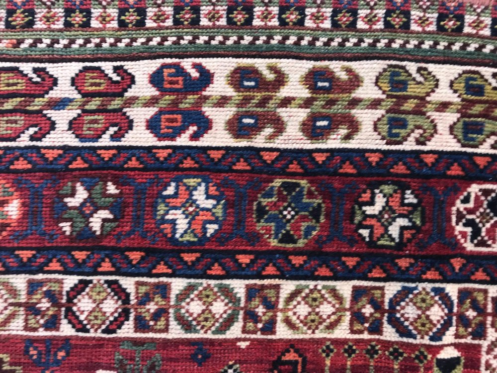 Antique Ghashghaei Rug for sale at Pamono