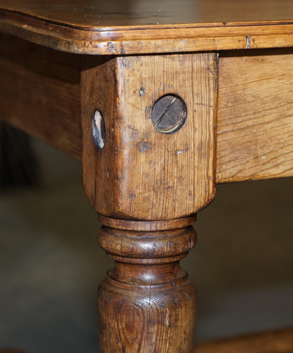 Victorian Ship Refectory Dining Table with Phosphor Bronze Feet, 1860s ...