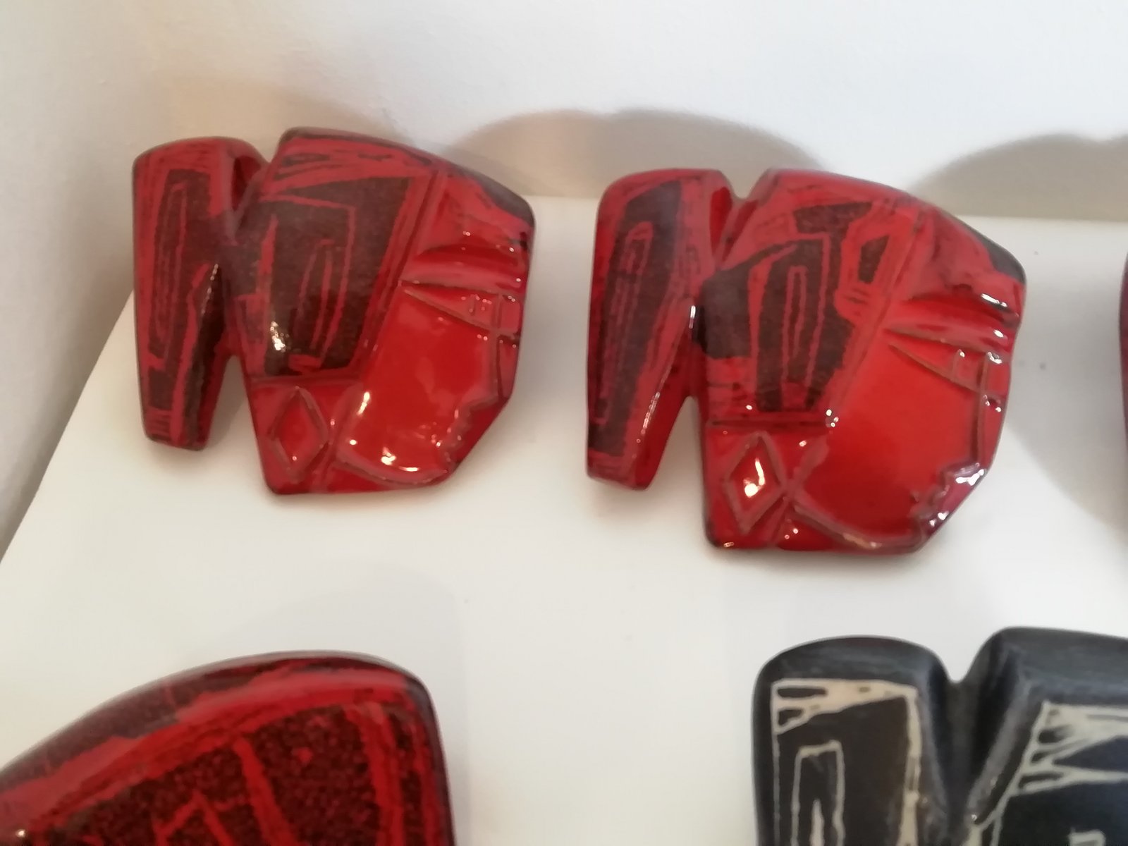 Mid-Century Ceramic Handles by Victor Cerrato, Italy, 1950s, Set of 9 ...
