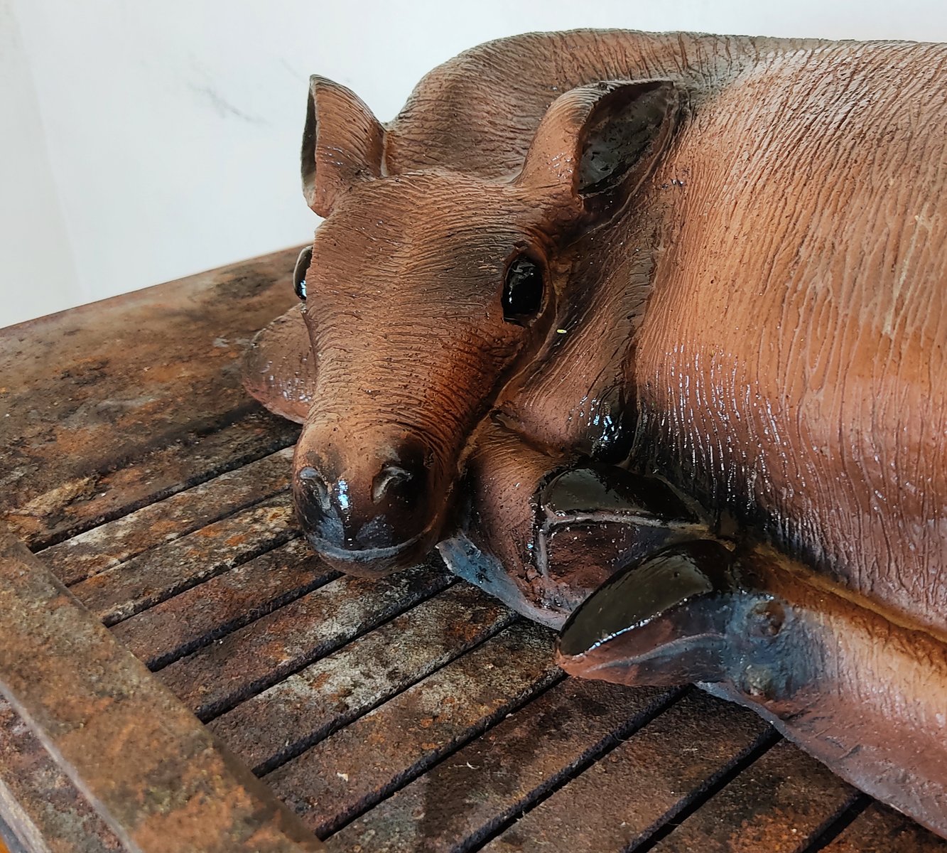 Fireplace Grate with Drawer Decorated with Roe Deer Figure for sale at ...