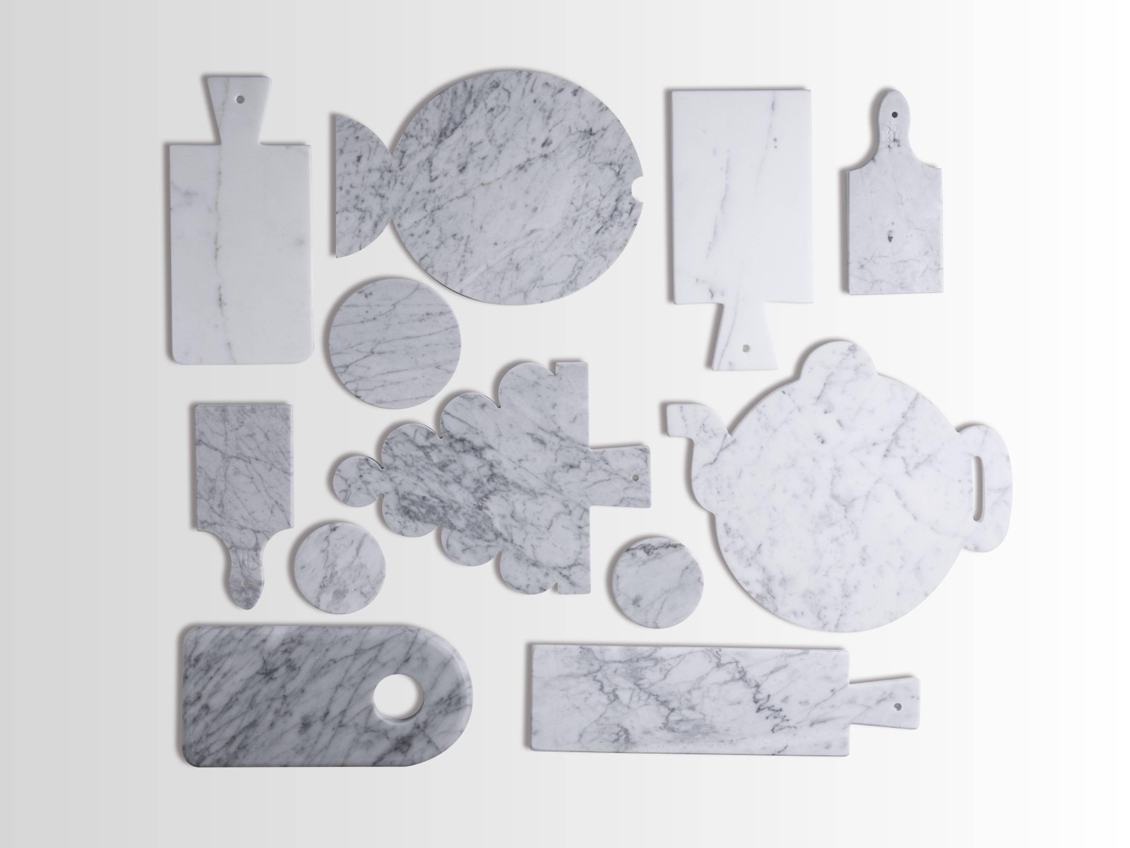 Weißes Carrara Marmor Schneidebrett bei Pamono kaufen