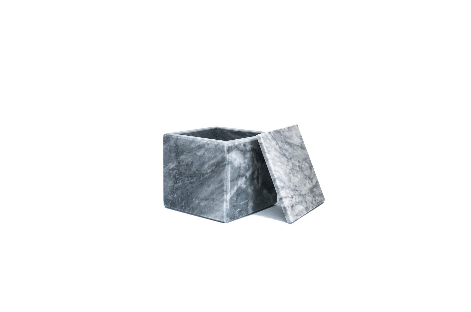 Squared Grey Marble Box for sale at Pamono