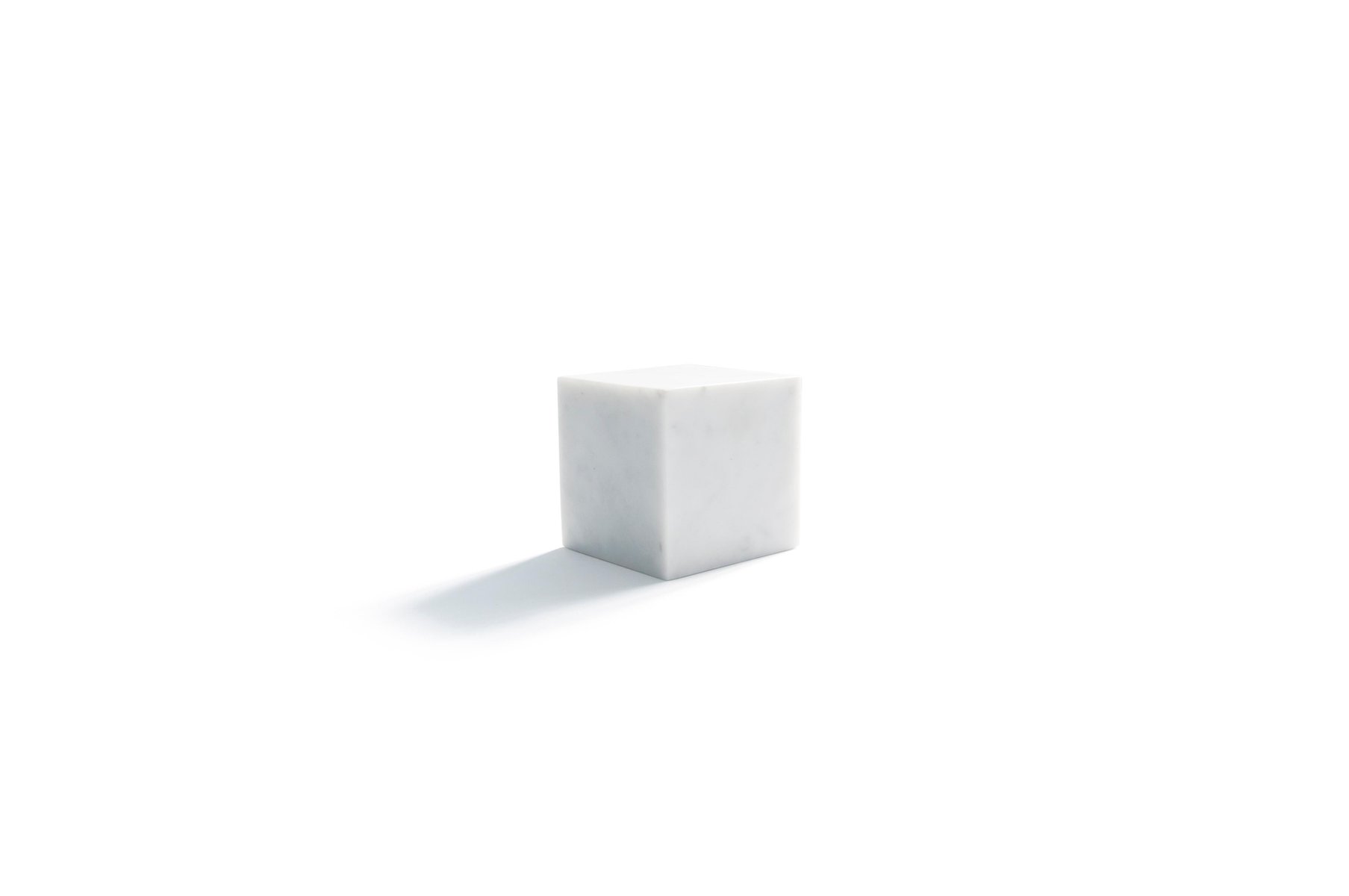 Small Decorative Paperweight Cube in White Carrara Marble for sale at ...