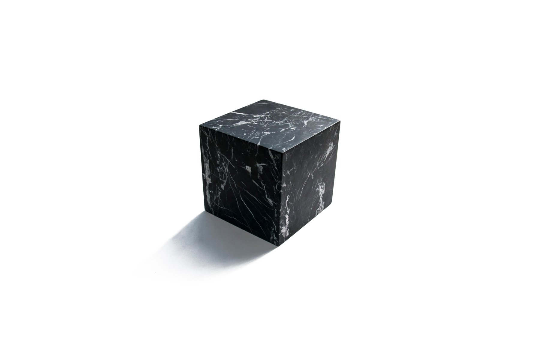 Large Decorative Paperweight Cube in Black Marquina Marble for sale at ...
