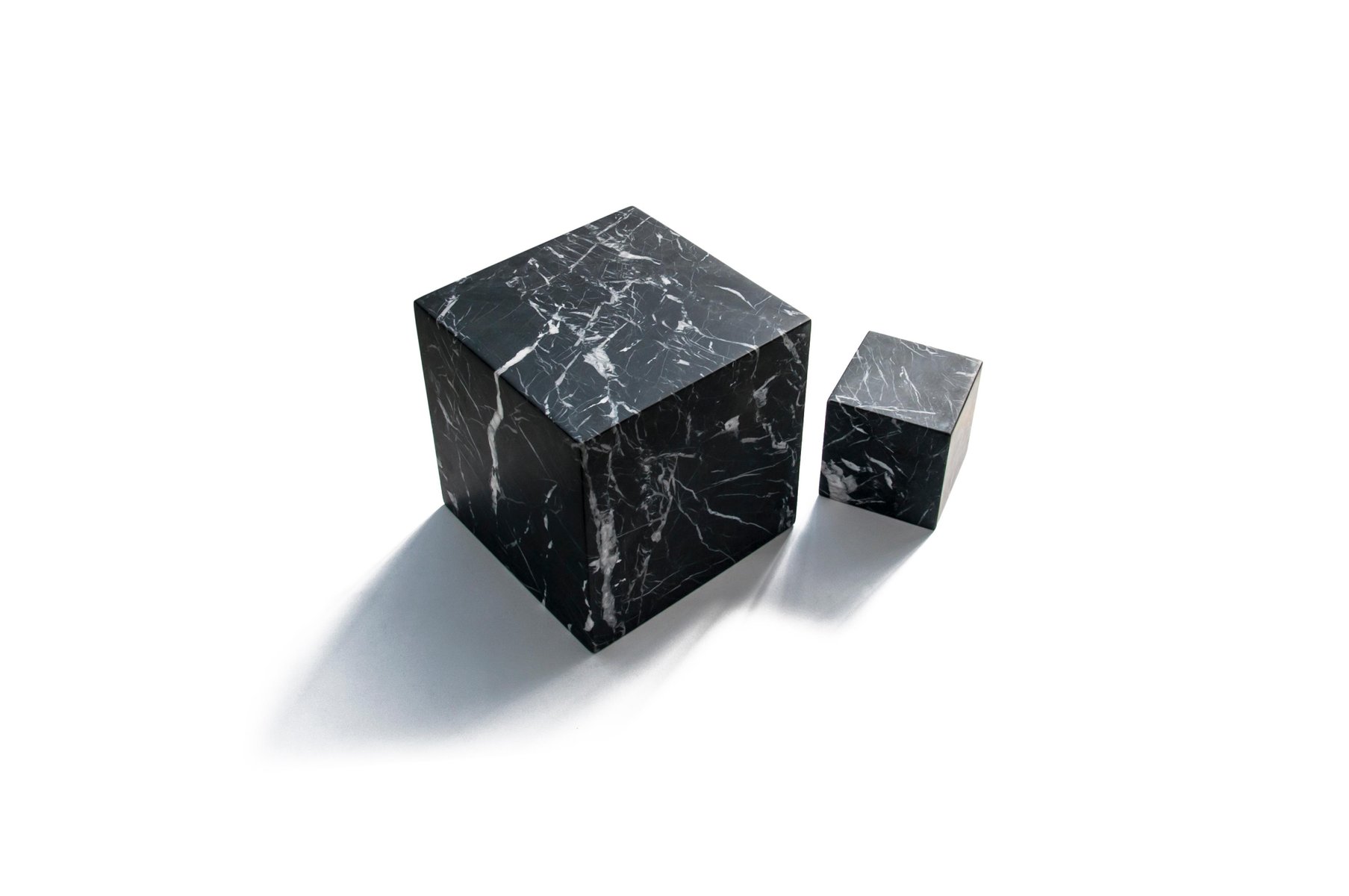 Large Decorative Paperweight Cube in Black Marquina Marble for sale at ...