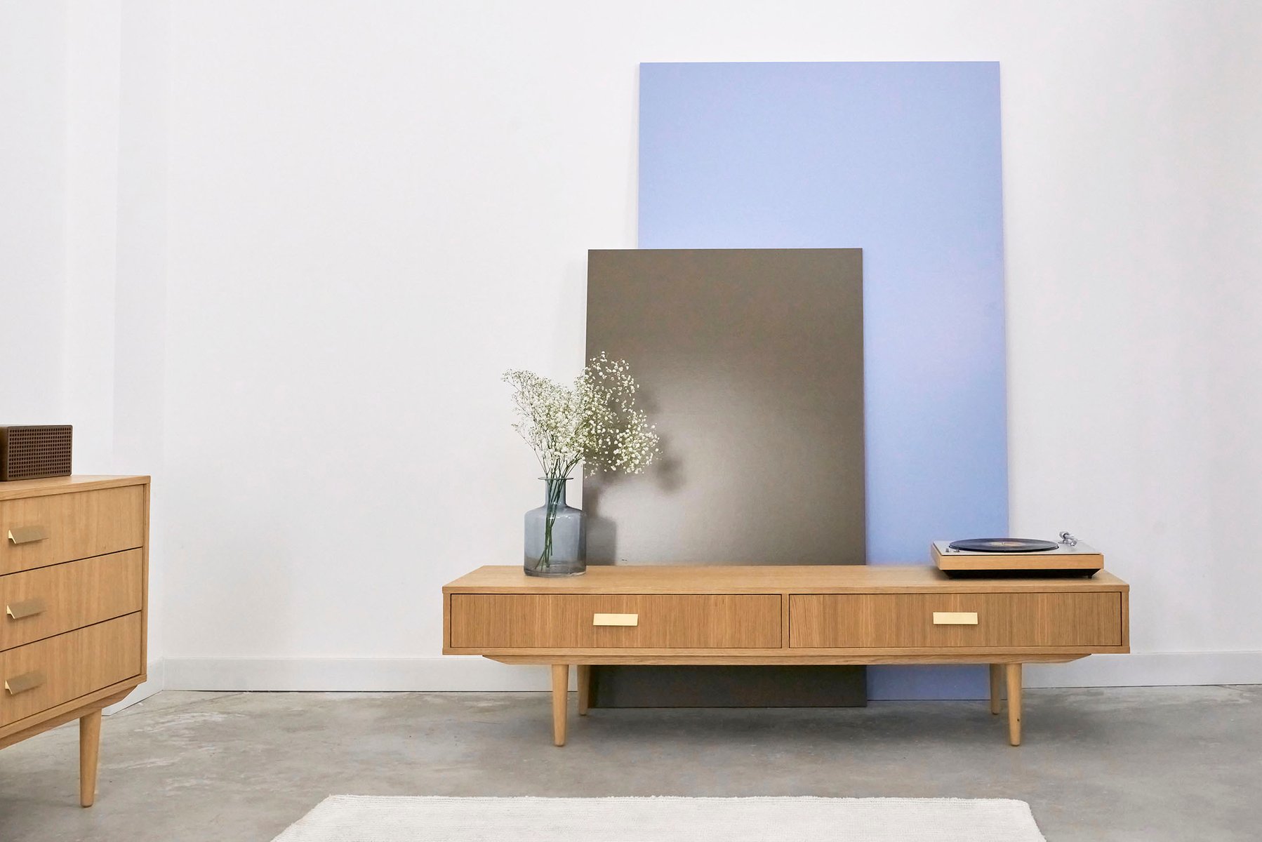 Vintage Oak Lowboard for sale at Pamono