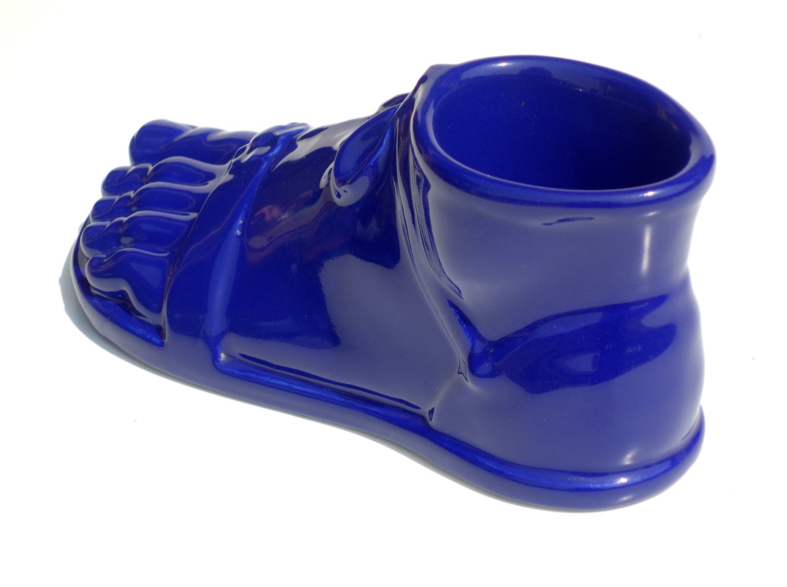 Piede romano in ceramica blu di Piero Fornasetti, Italia, anni '60 in ...