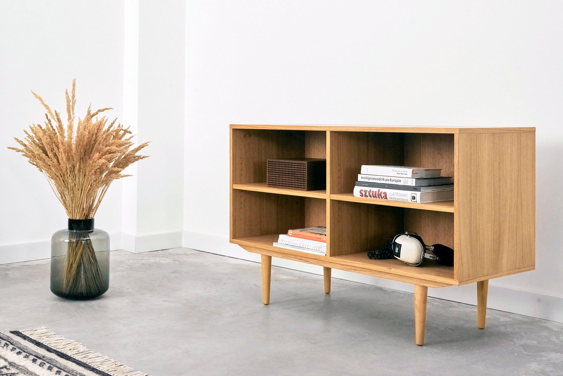 Scandinavian Oak Bookcase for sale at Pamono