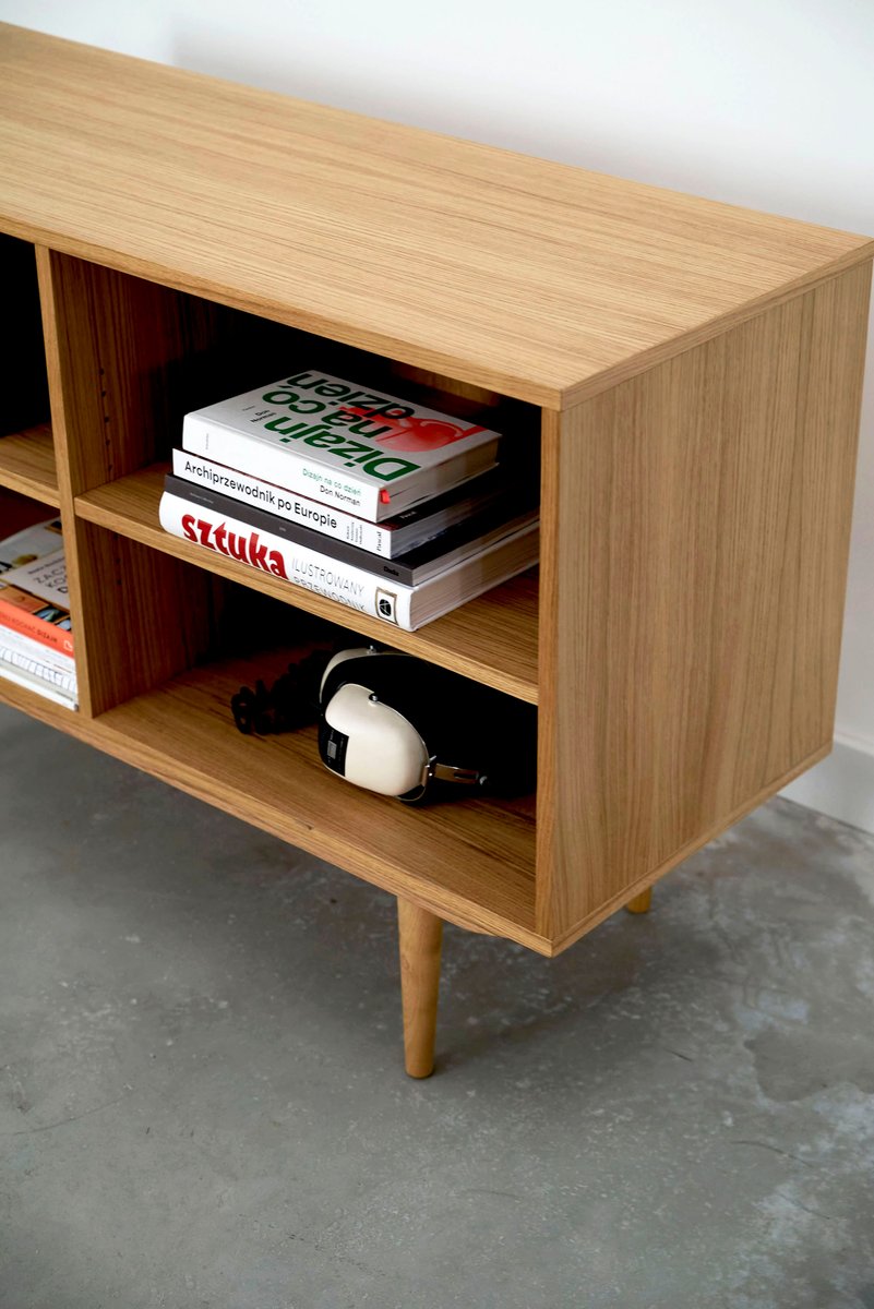 Scandinavian Oak Bookcase for sale at Pamono