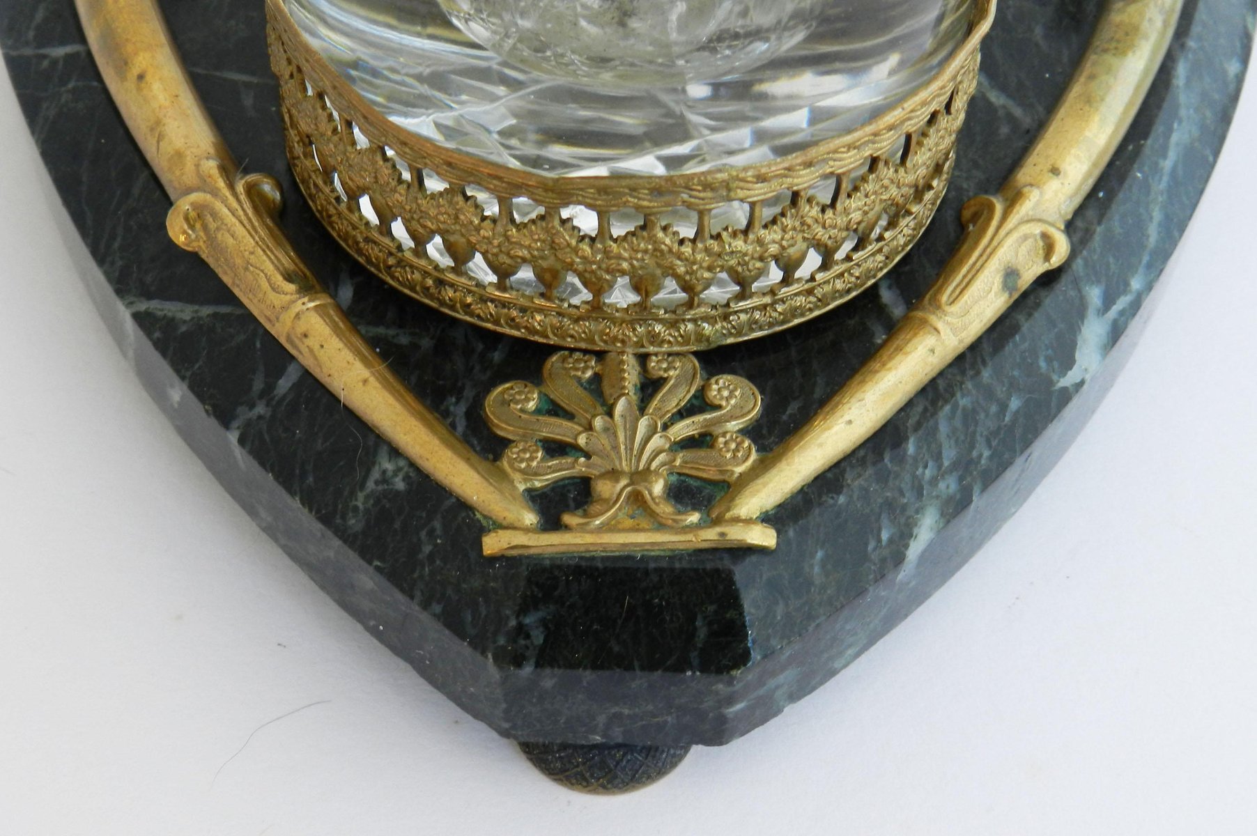 Bronze & Marble Serpent Inkstand, France, 1880s for sale at Pamono