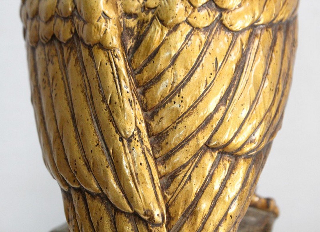 P. Balestra, Raptor on Rock, Early 20th-Century, Plaster for sale at Pamono