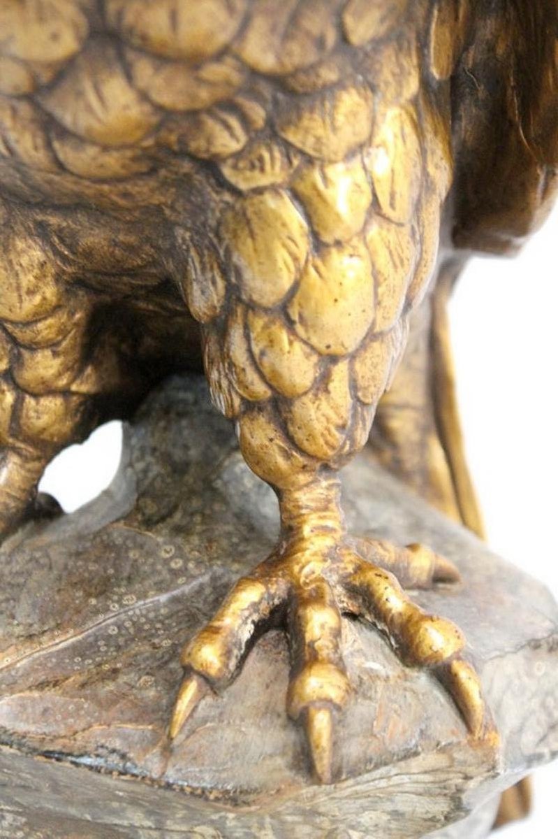 P. Balestra, Raptor on Rock, Early 20th-Century, Plaster for sale at Pamono