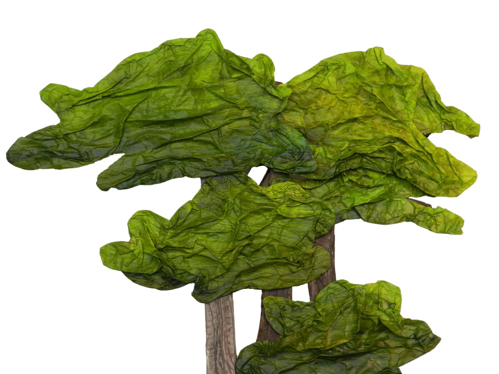 Nadia Lazar Sourgen, Trees Fragment de Pinede, 2019, Gerüschtes Papier ...
