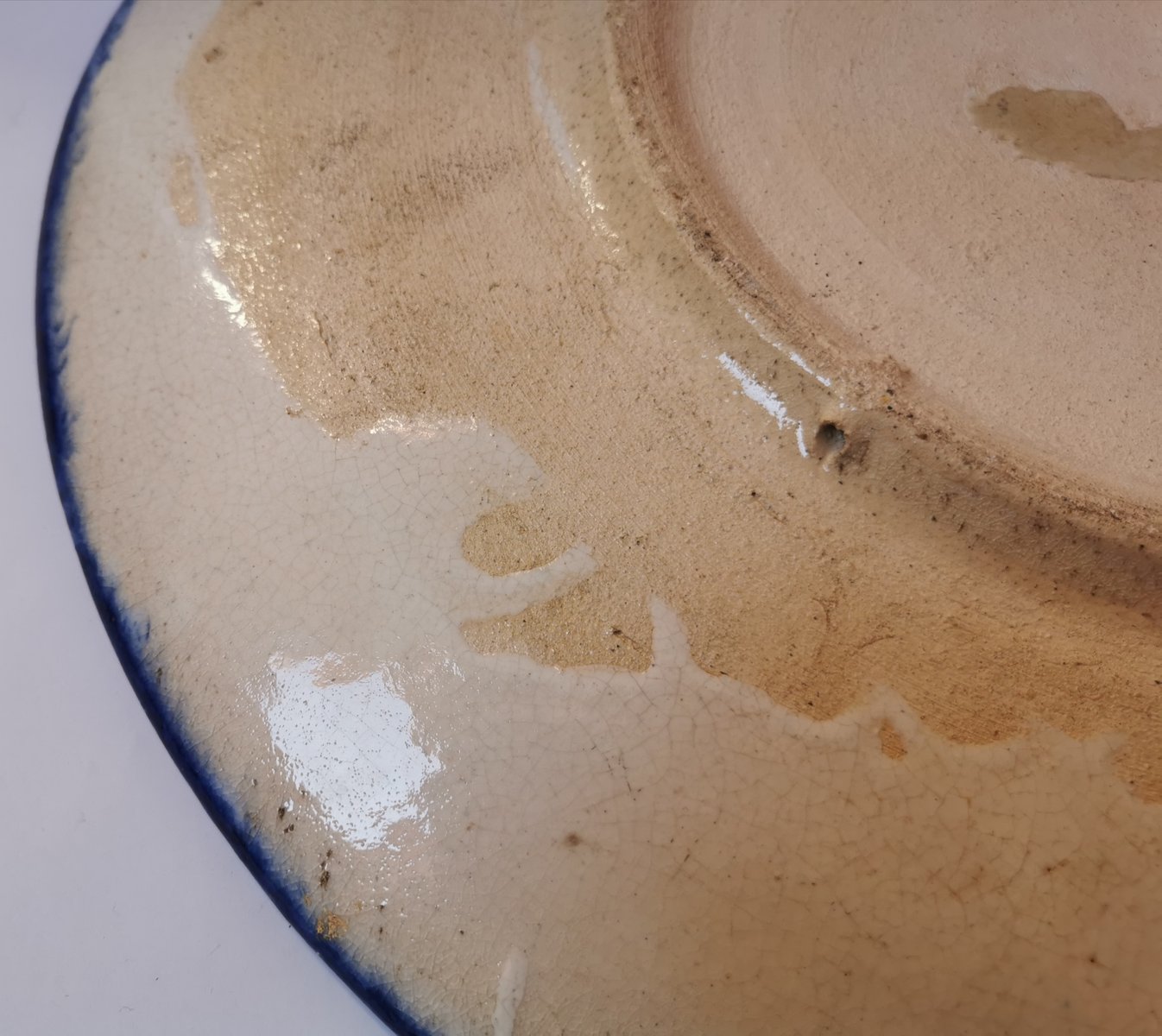 Large Ceramic Plate Depicting Boats in Harbor for sale at Pamono