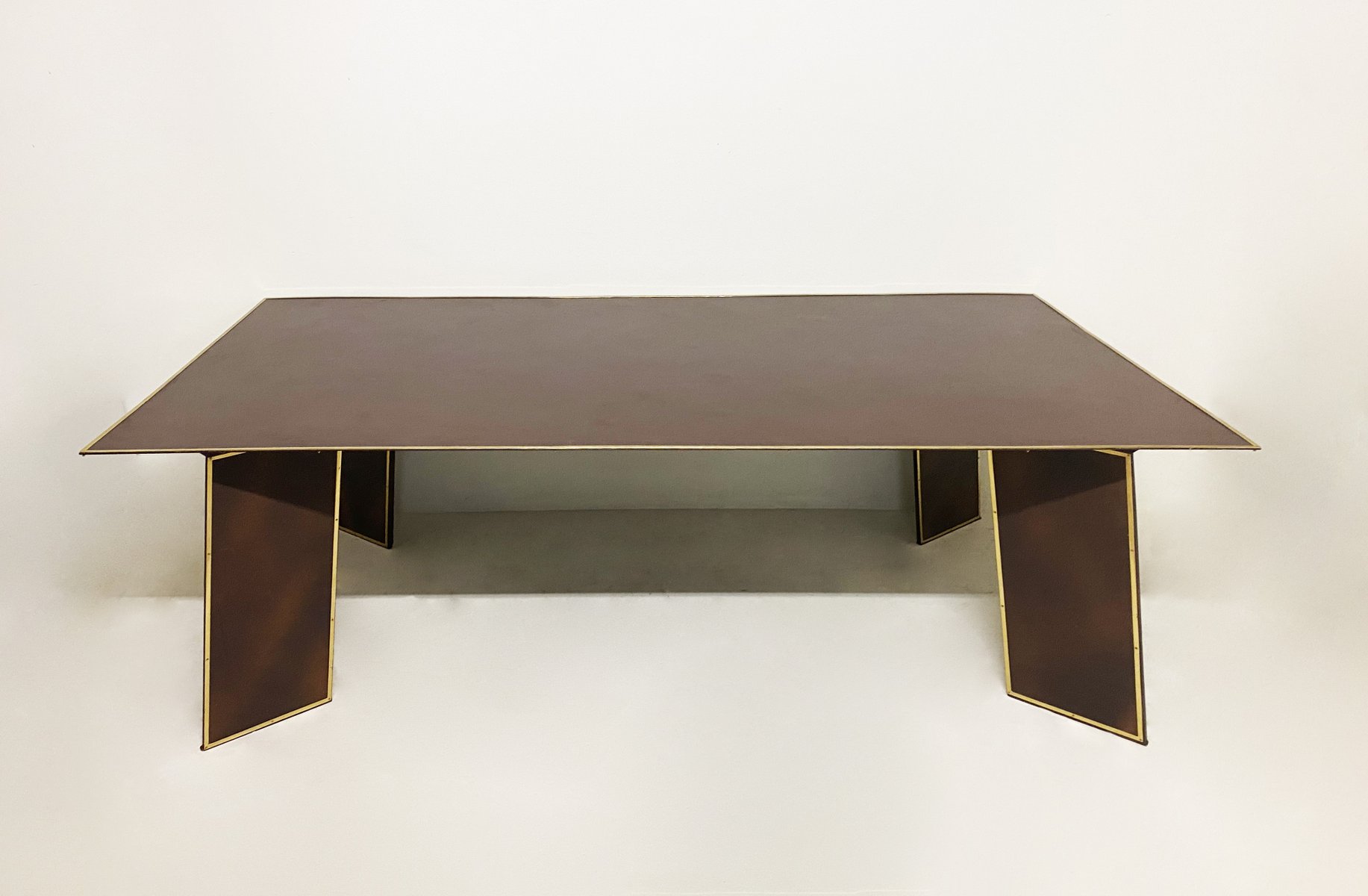 Modernist Dining Table in Corten for sale at Pamono