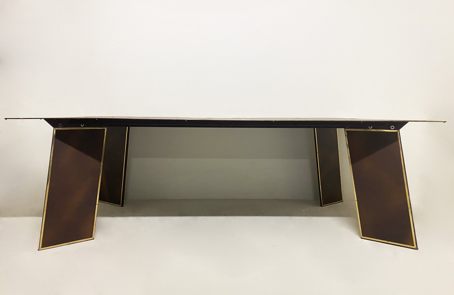 Modernist Dining Table in Corten for sale at Pamono