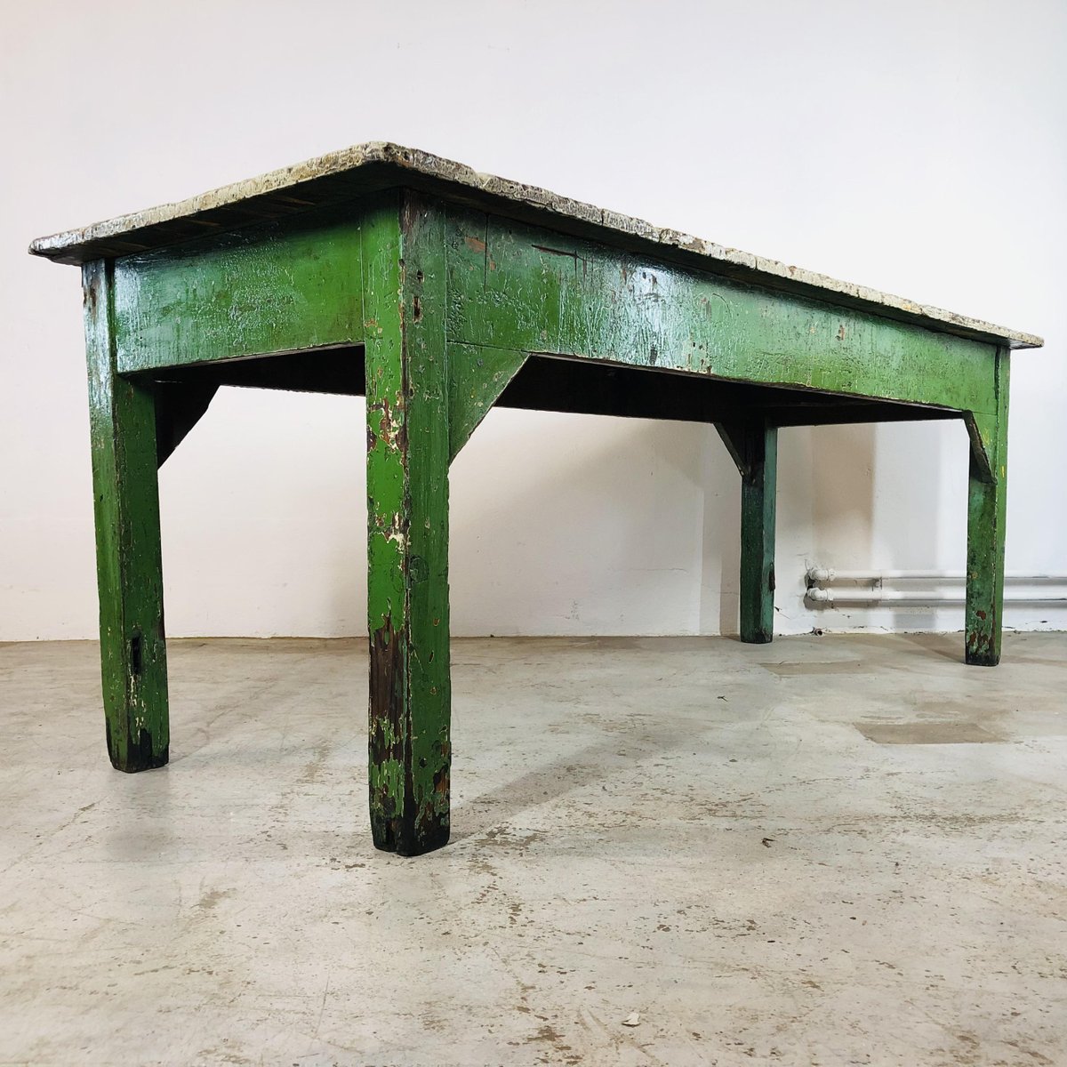 Green Factory Table for sale at Pamono