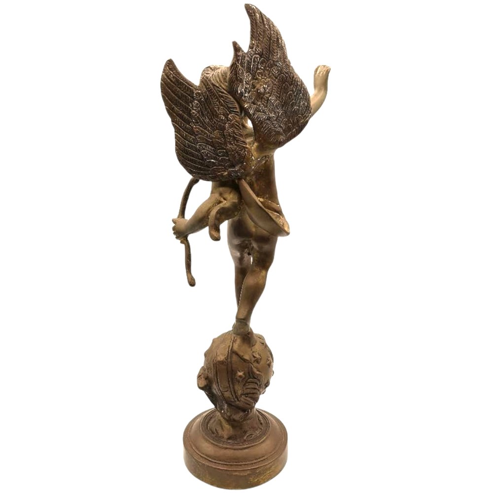 Bronze Cupid Sculpture, 1980s for sale at Pamono