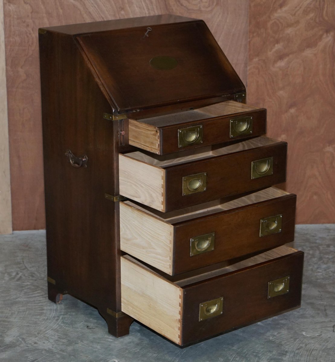 Small English Military Campaign Writing Bureau Desk by Reh Kennedy from ...