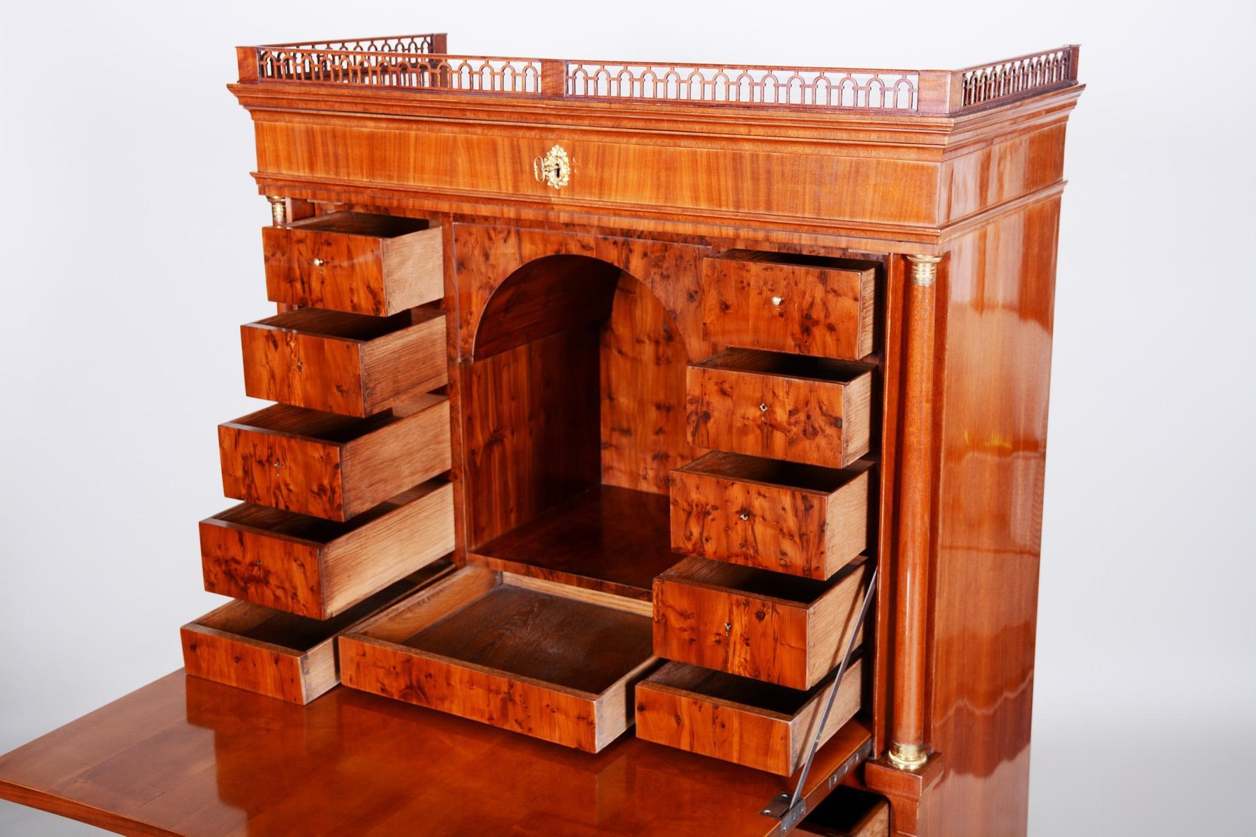 Austrian Empire Mahogany Secretary/Writing Desk, 1820s for sale at Pamono