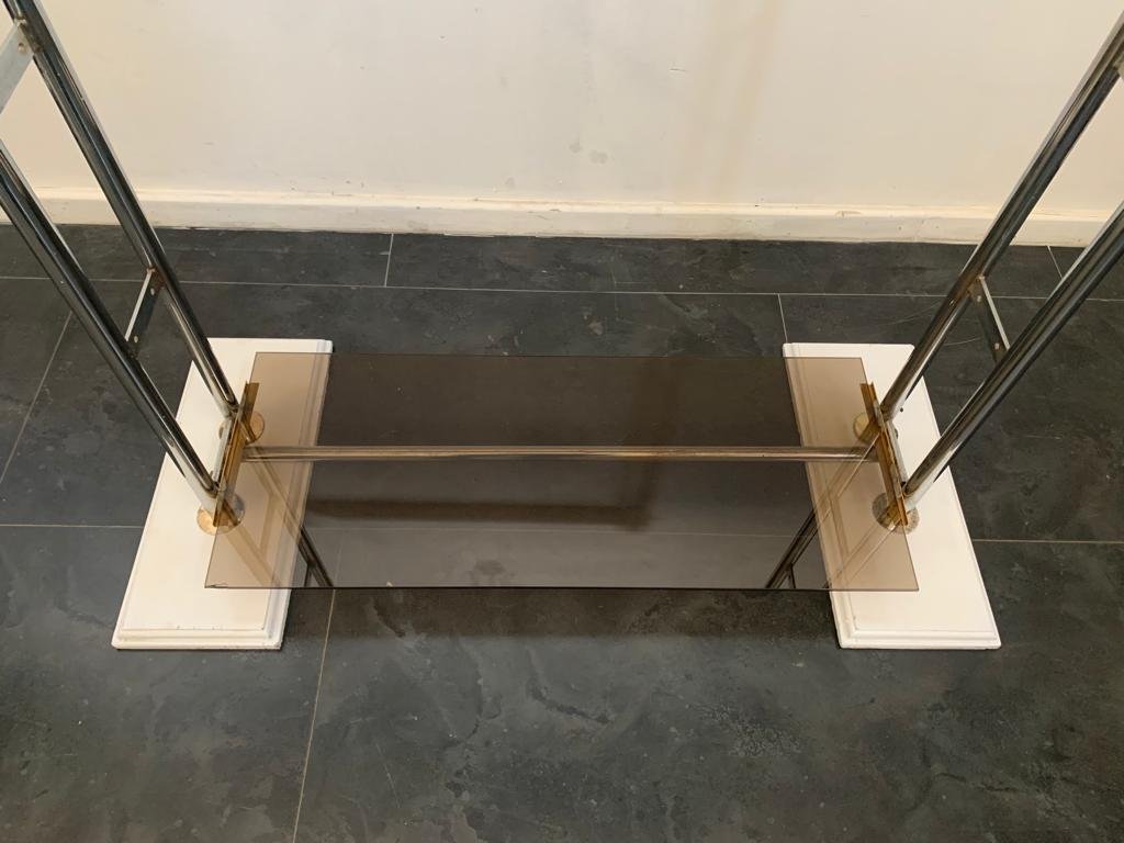 Steel and Brass Wardrobe Stand, 1970 for sale at Pamono