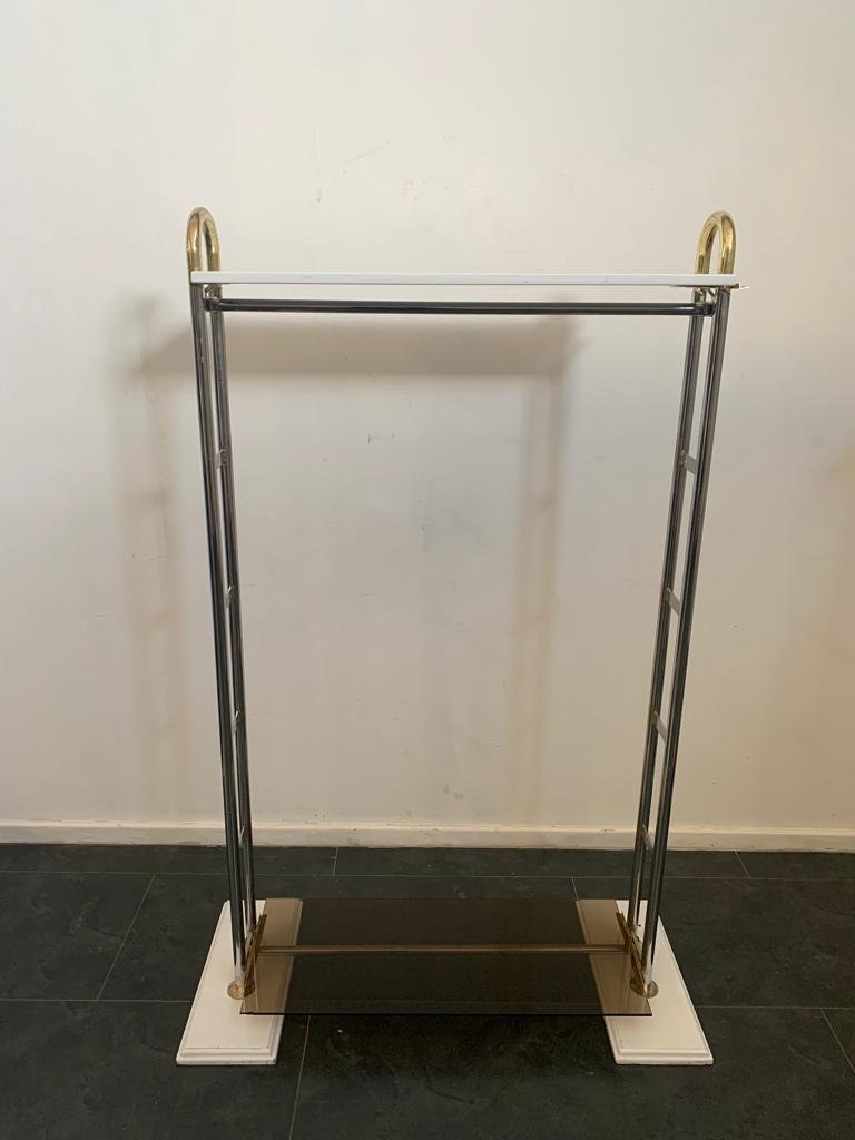 Steel and Brass Wardrobe Stand, 1970 for sale at Pamono