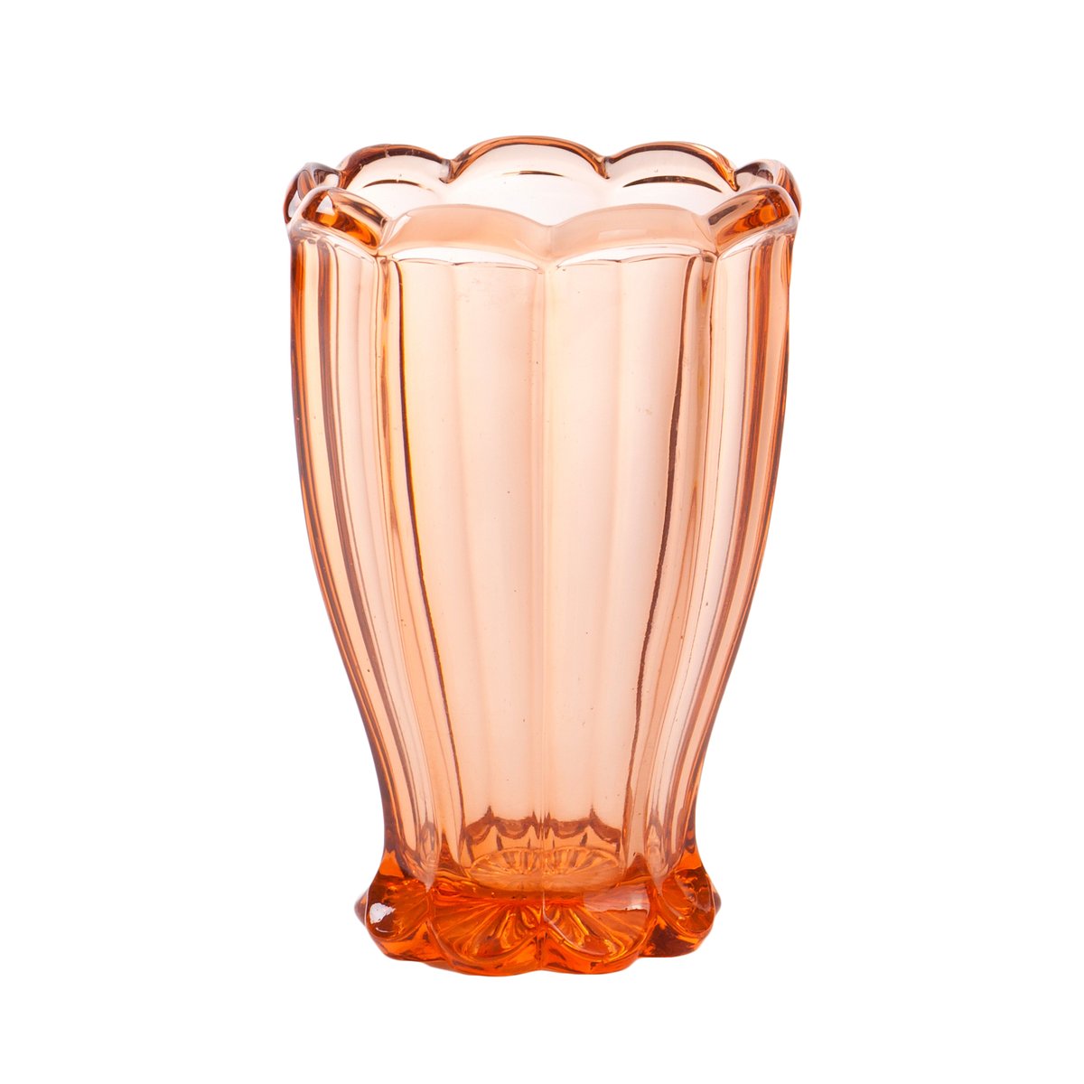 Art Deco Polish Rosaline Glass Vase for sale at Pamono