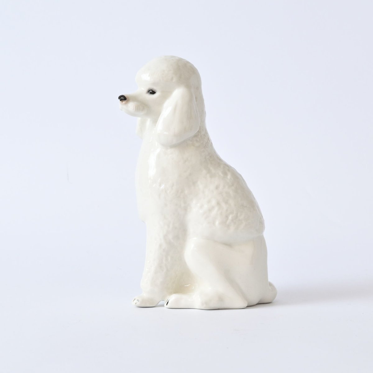 Russian Porcelain Poodle Figurine from Lomonosov, 1960s for sale at Pamono