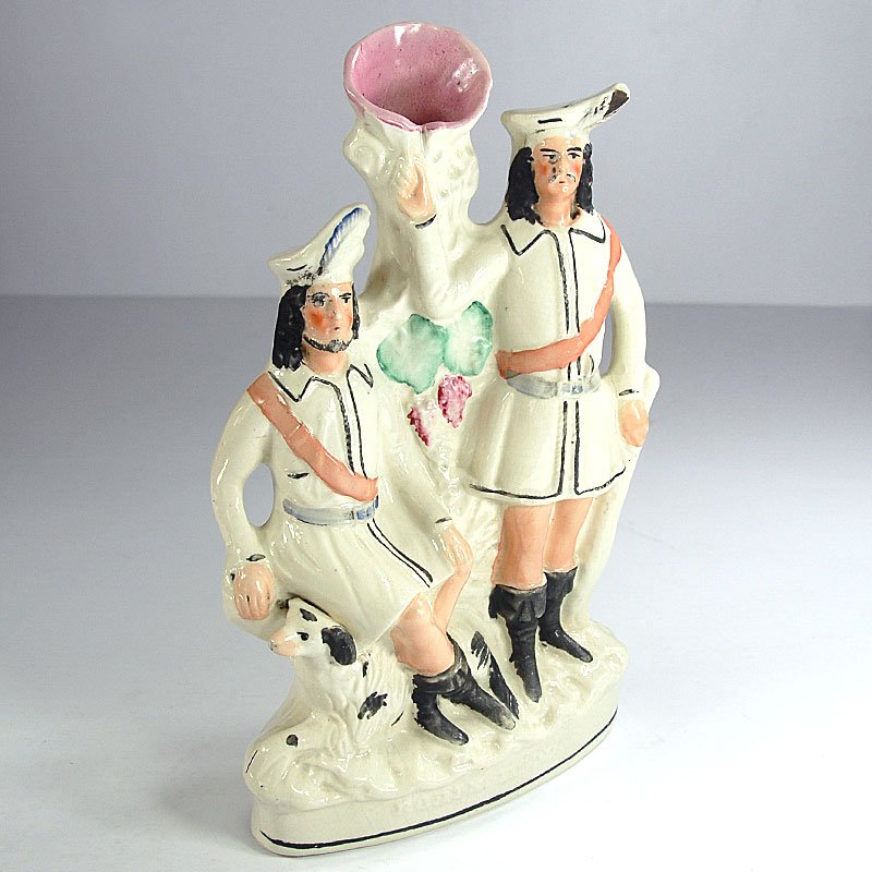 Staffordshire Pottery Robin Hood Vase, 19th or 20th Century for sale at ...