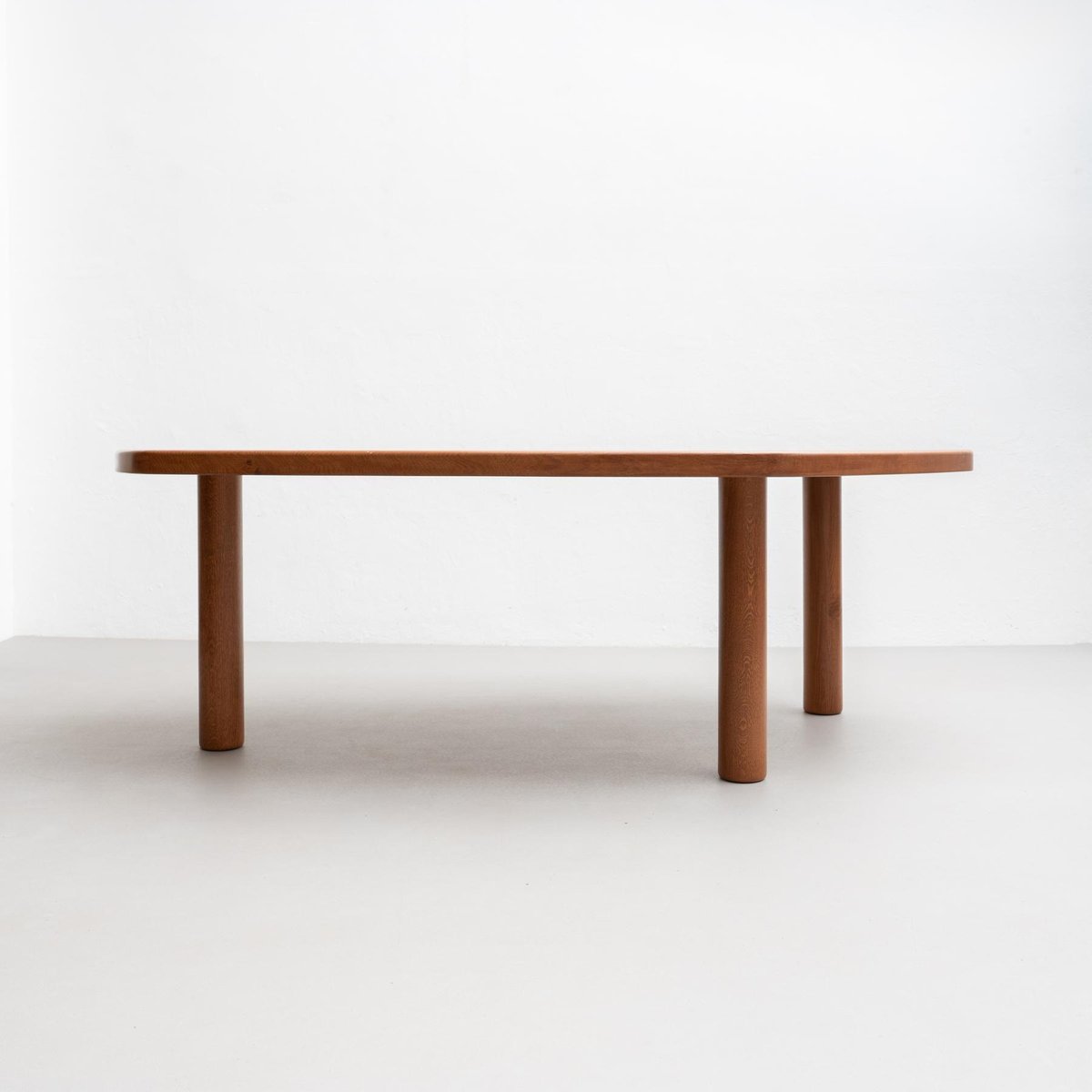 Large Contemporary Oak Freeform Dining Table for sale at Pamono