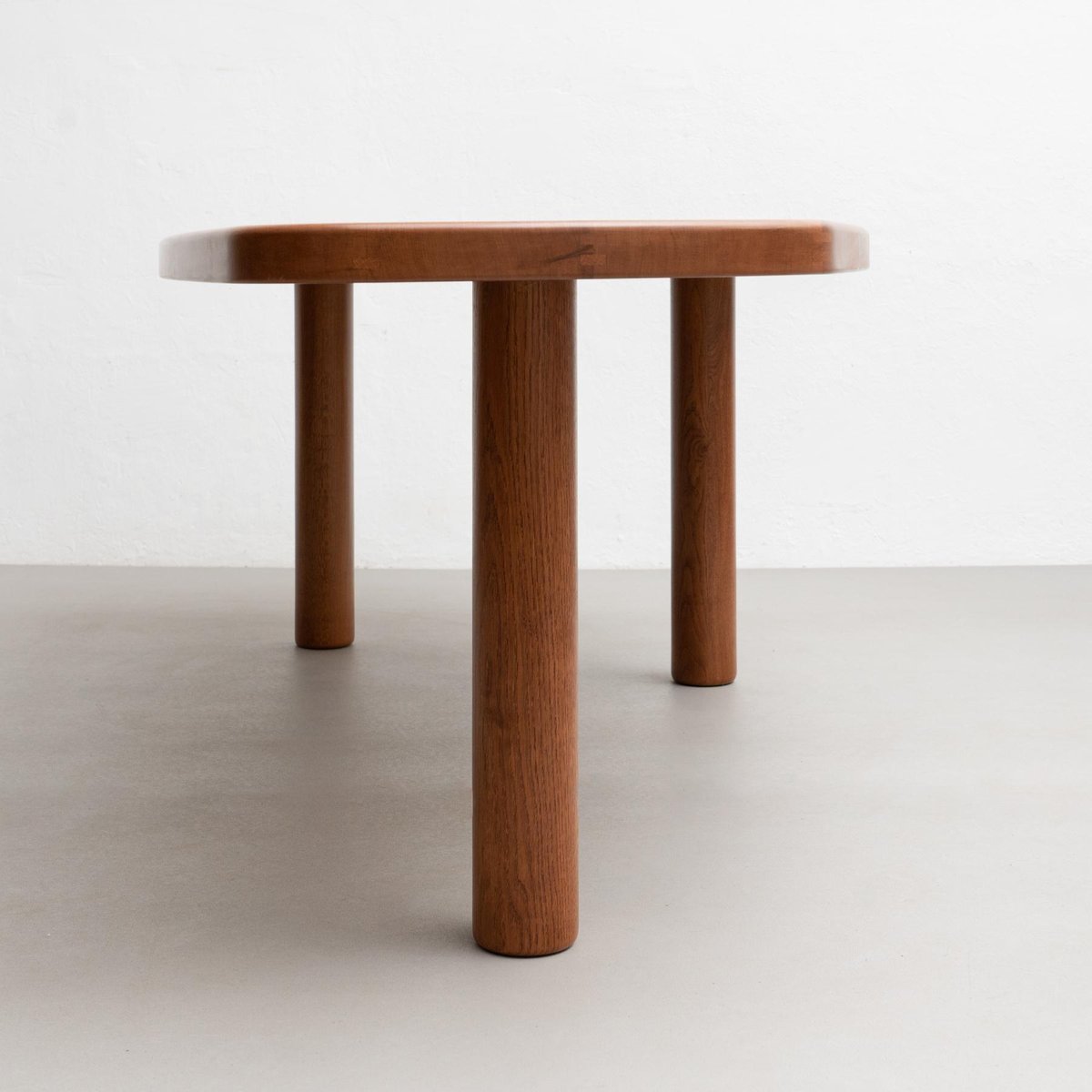 Large Contemporary Oak Freeform Dining Table for sale at Pamono