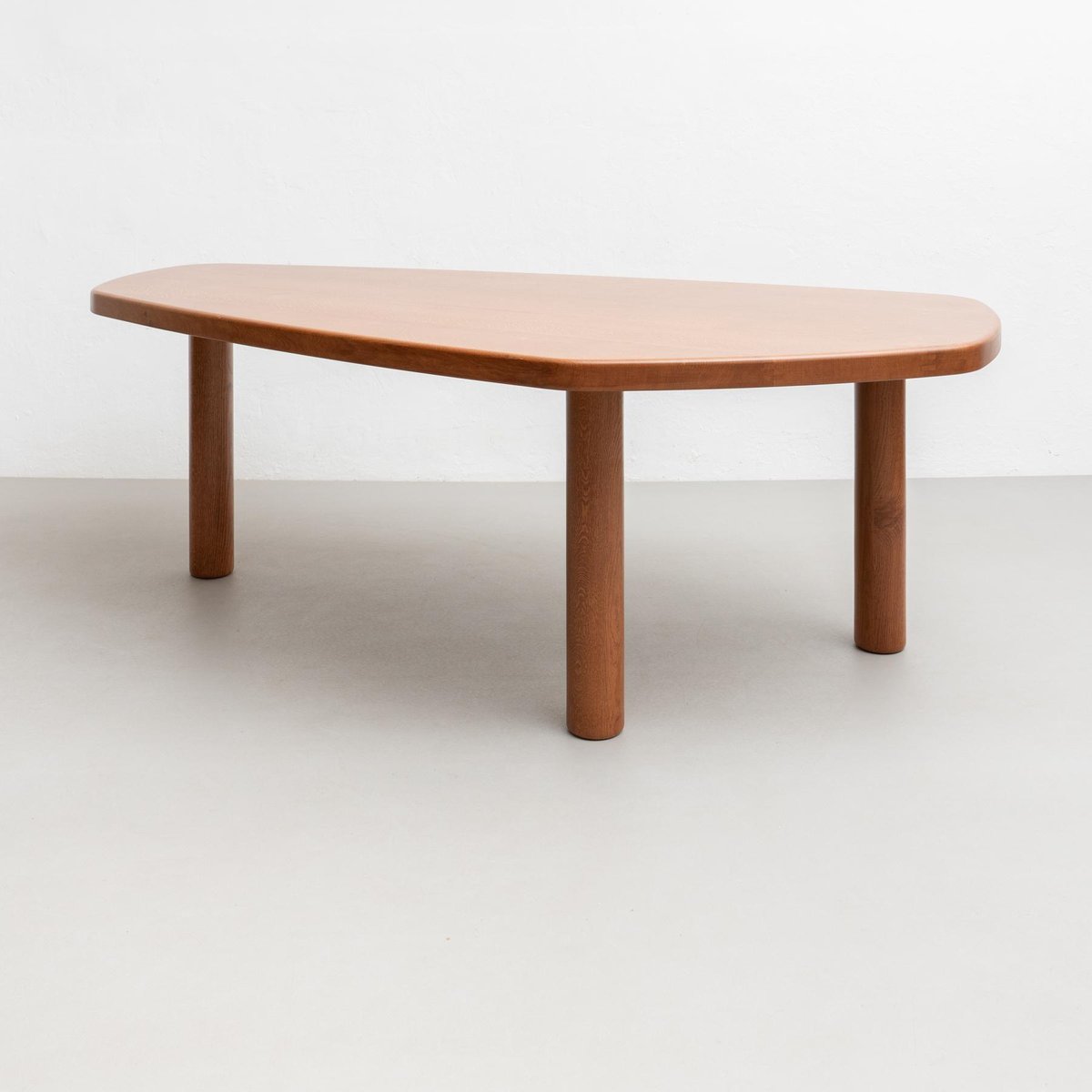 Large Contemporary Oak Freeform Dining Table for sale at Pamono