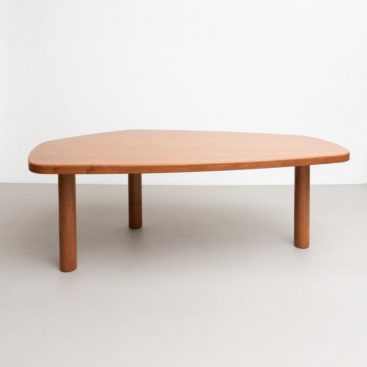 Large Contemporary Oak Freeform Dining Table for sale at Pamono