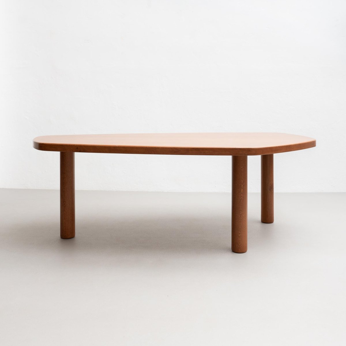 Large Contemporary Oak Freeform Dining Table for sale at Pamono