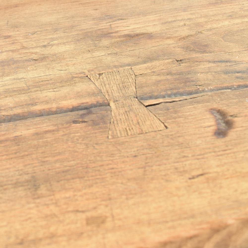 Antique Rustic Elm Console Table for sale at Pamono