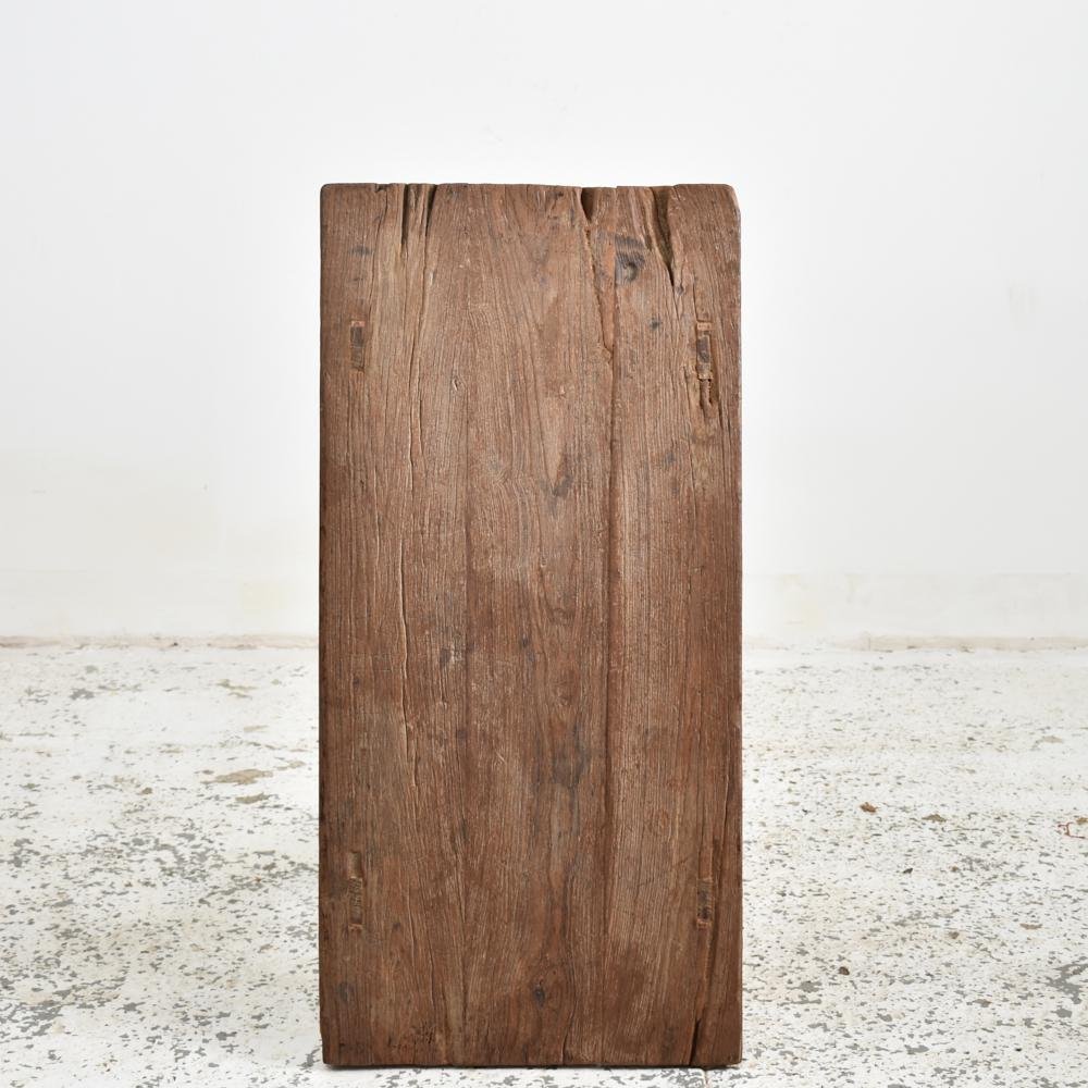 Antique Rustic Elm Console Table for sale at Pamono