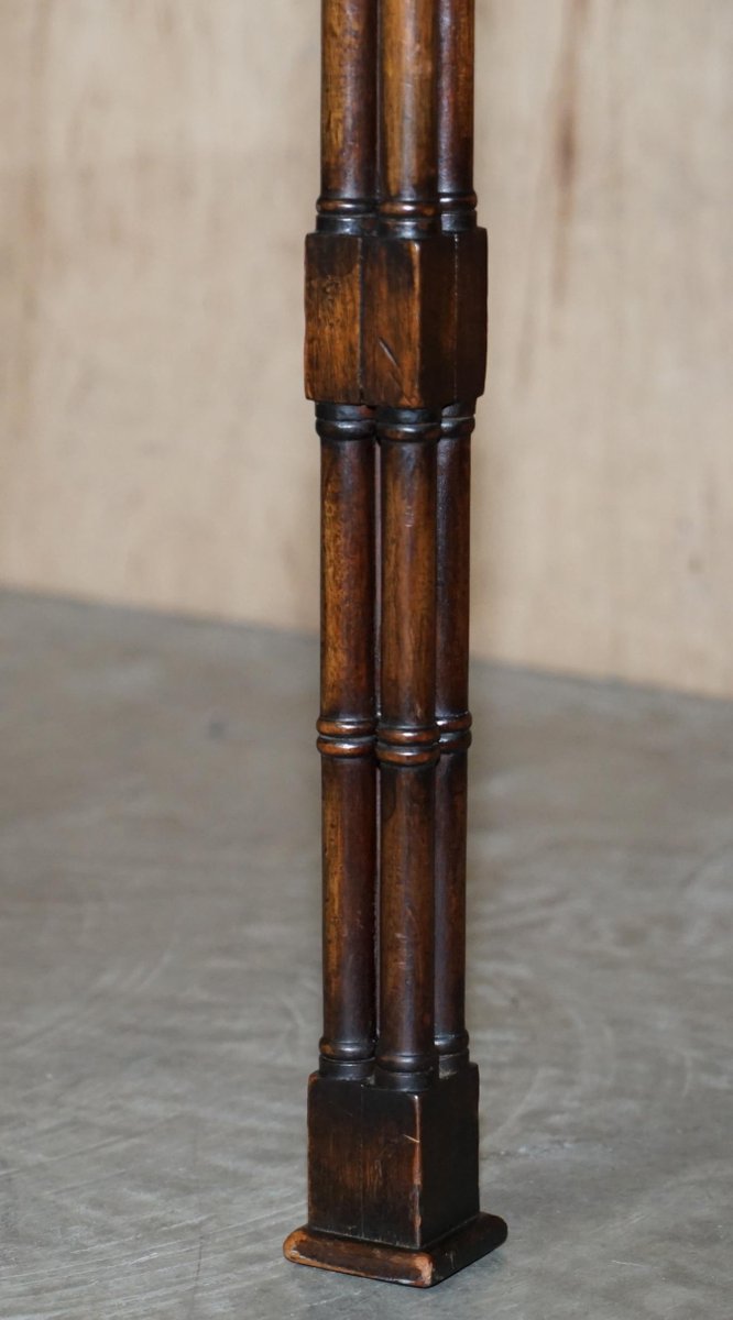 Antique Cluster Column Leg Fold Over Card Table by Thomas Chippendale ...