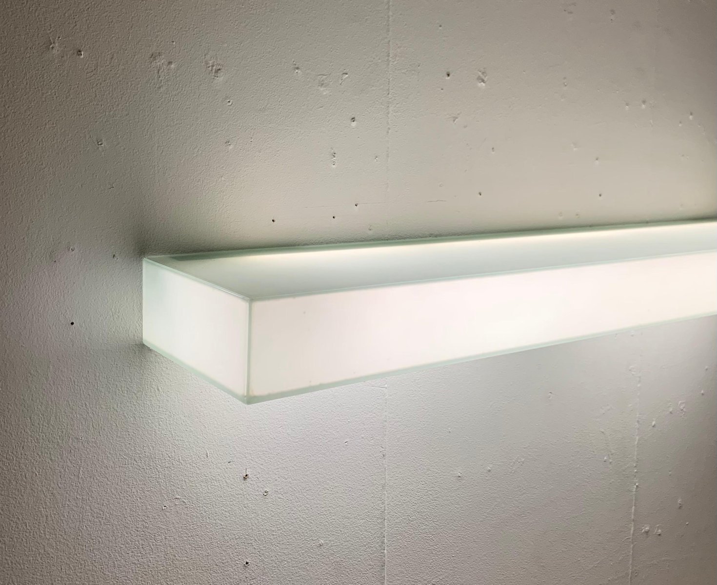 Mid-Century Glass Suspended Console by Nanda Vigo, Italy for sale at Pamono