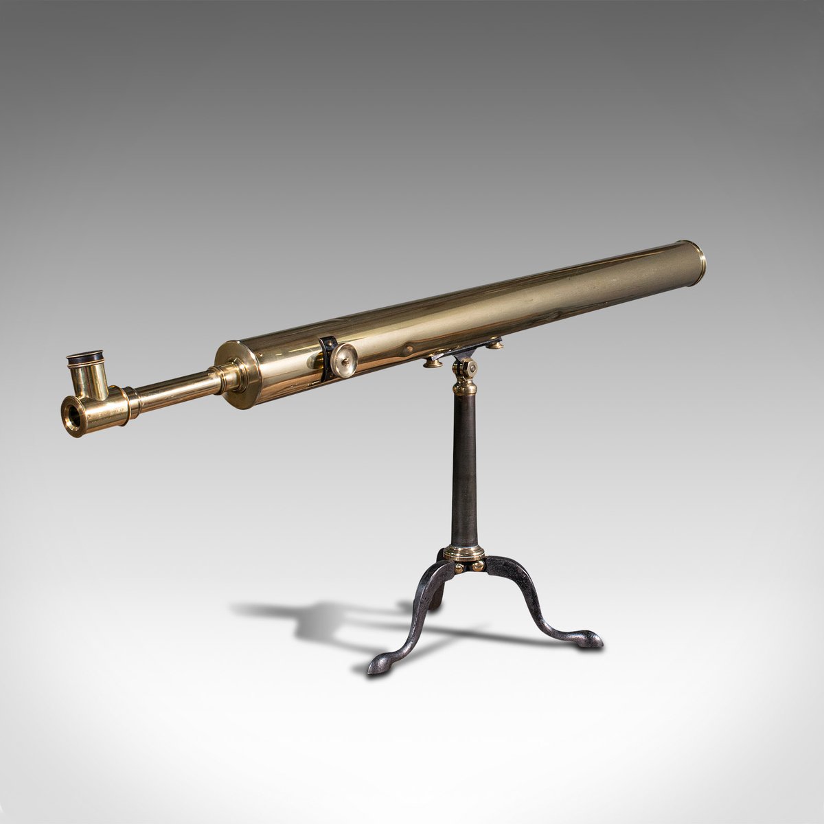Large Antique English Library Telescope from Broadhurst & Co for sale ...
