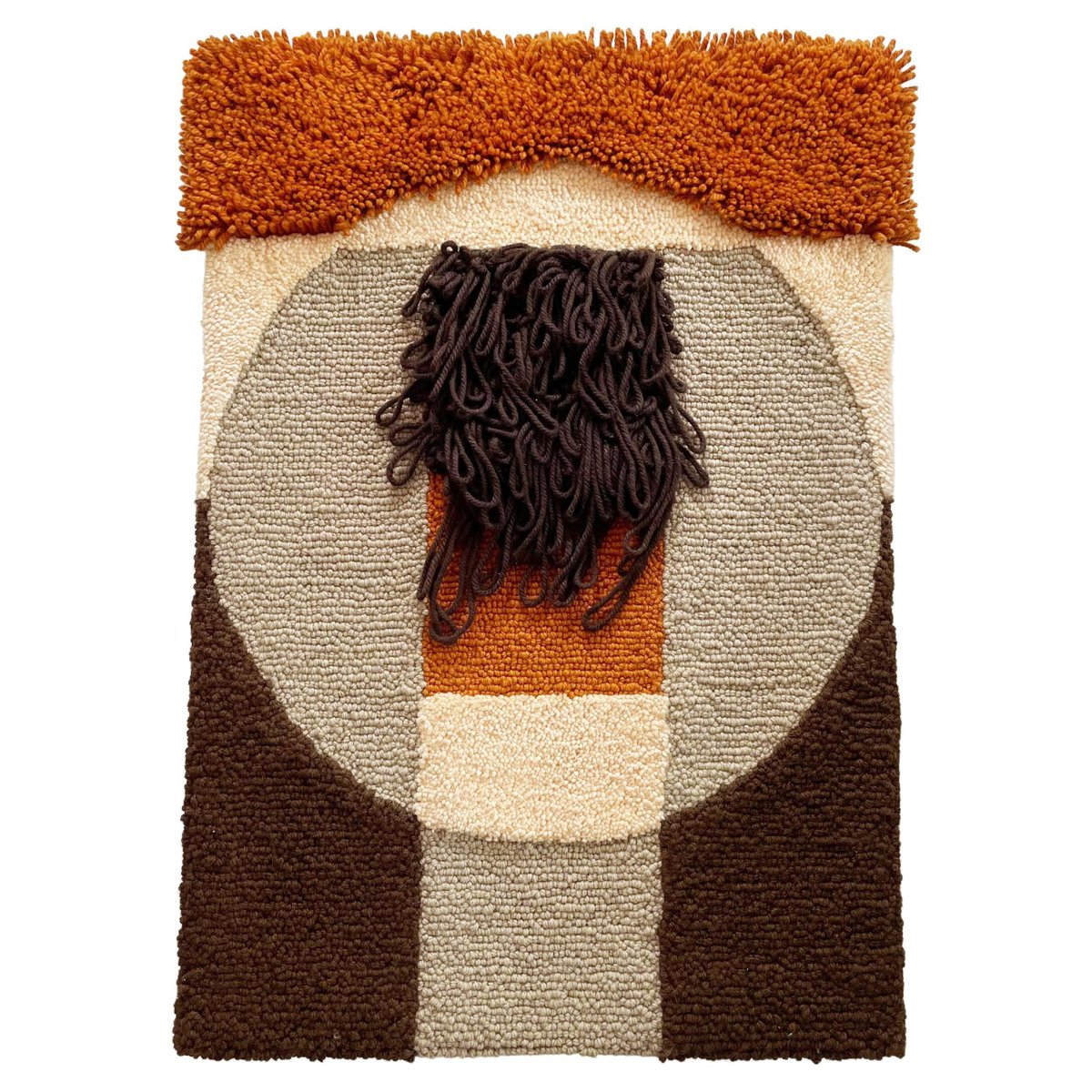 Tappeto da parete Macrame Pop Art in stile Panton di Verner Panton per ...