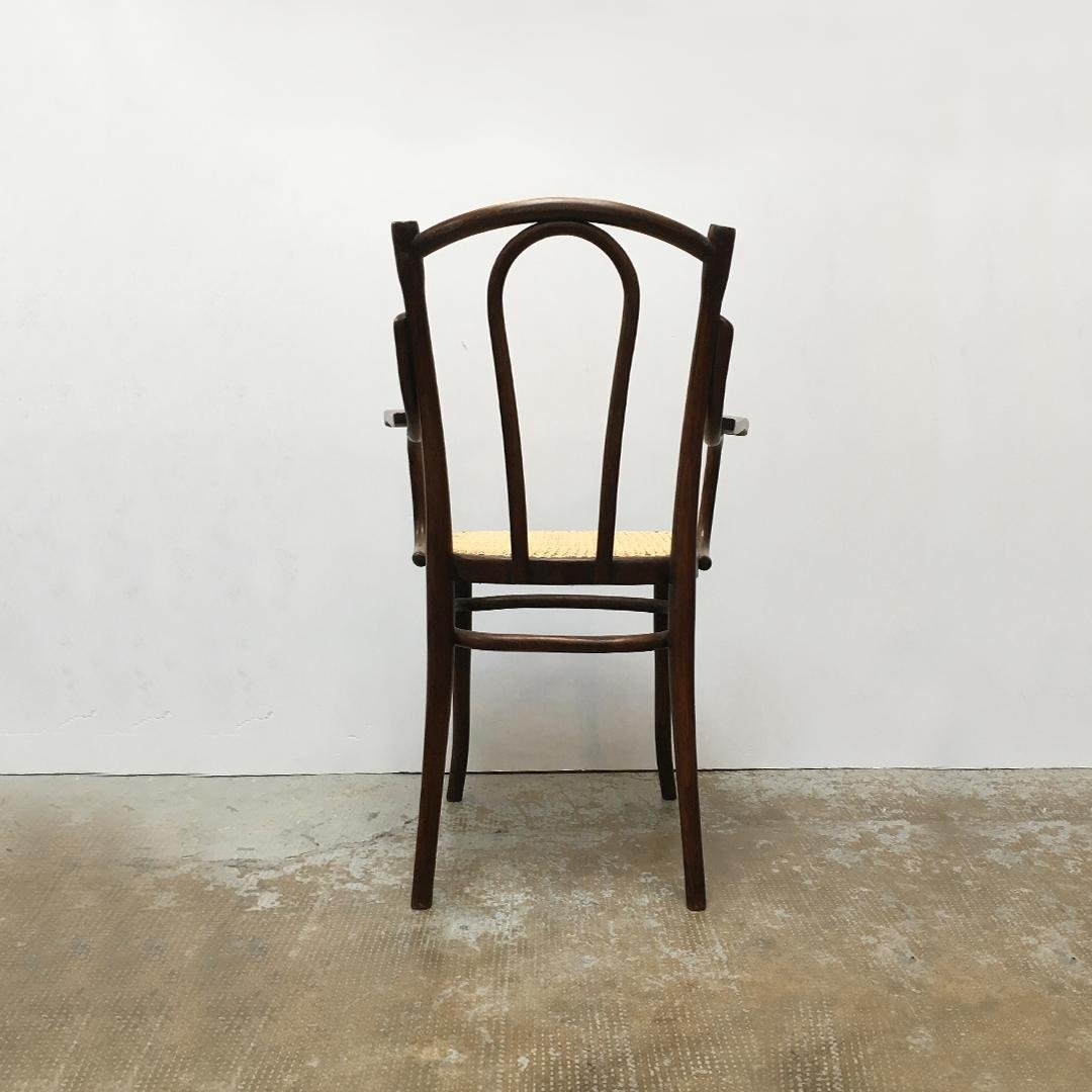 Österreichischer Stuhl aus Holz & Wiener Stroh von Thonet, 1900er bei ...