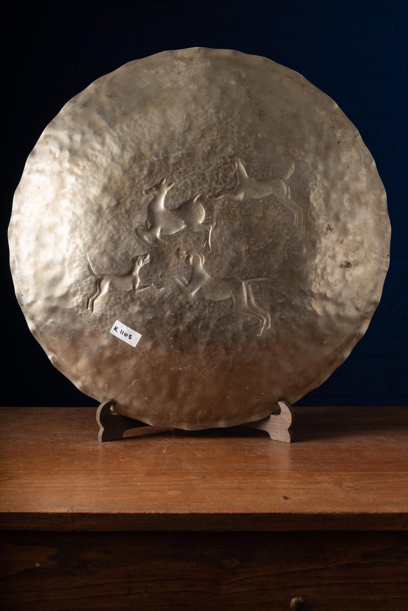 20th Century Stainless Steel Decorative Plate by Victor Cassiman for ...