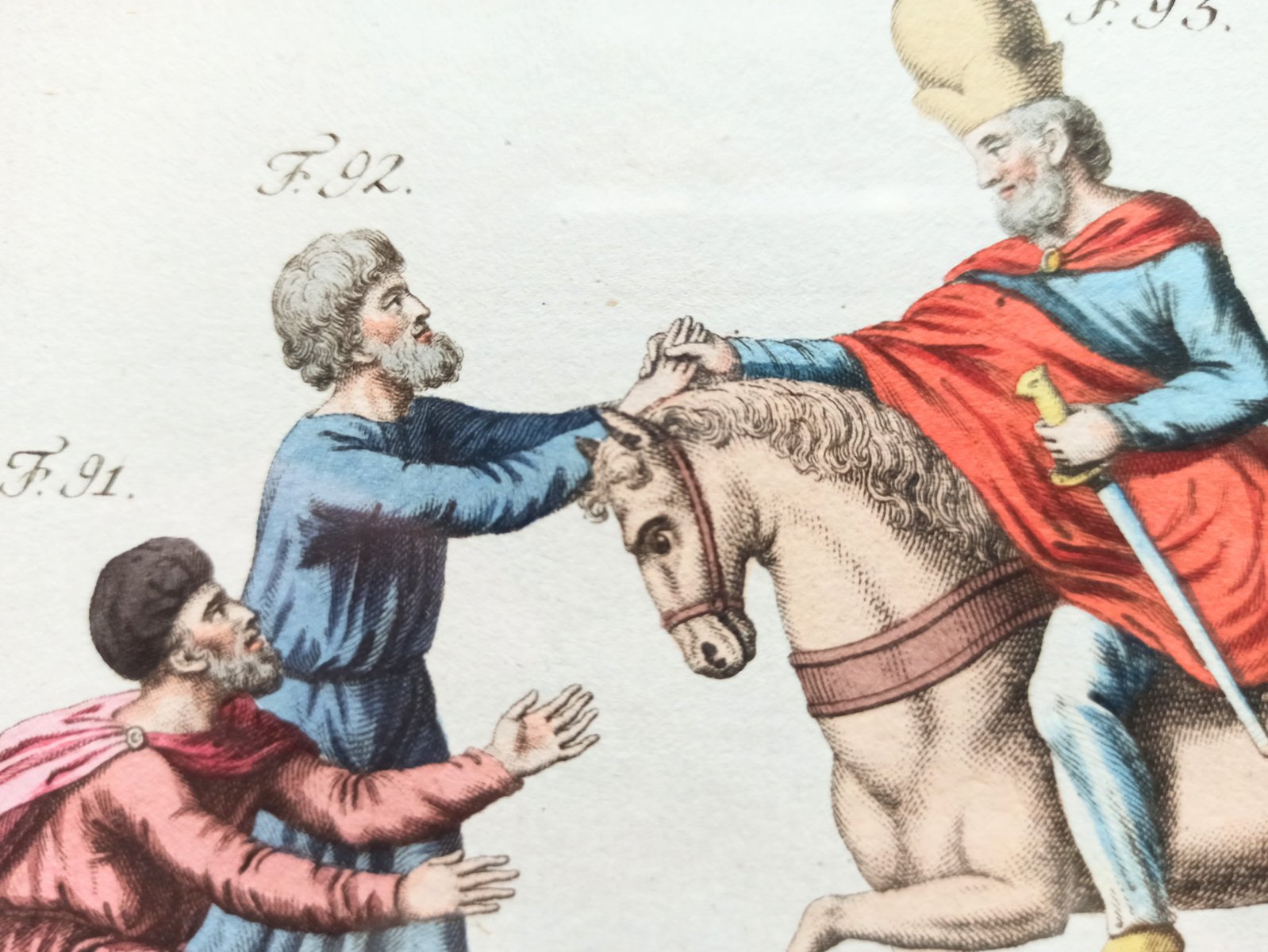 Classicist Graphics, Ruler with His Subjects, Copperplate Engraving ...