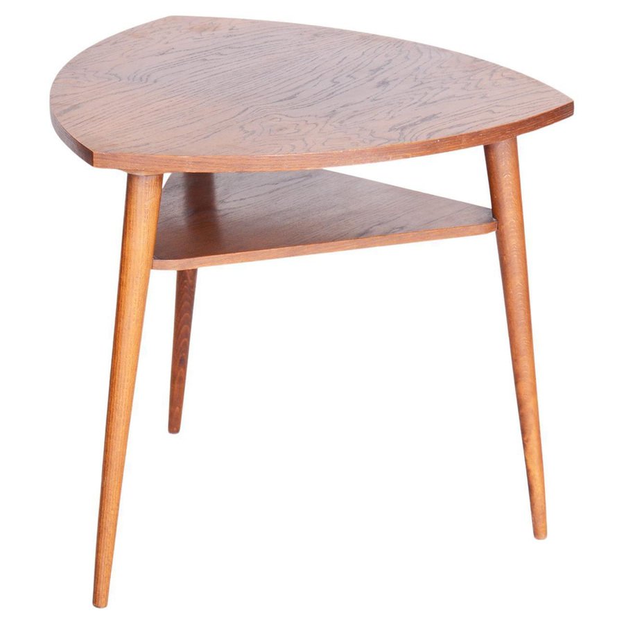 Small Mid-Century Czech Oak Table, 1950s for sale at Pamono