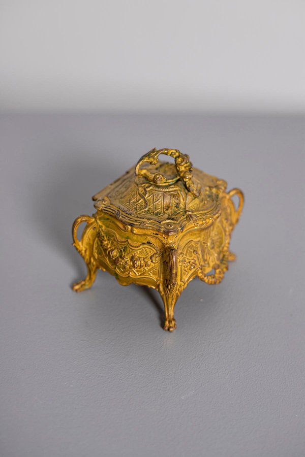 Jewelry Box with Silk Satin Padding, France, 1800s for sale at Pamono