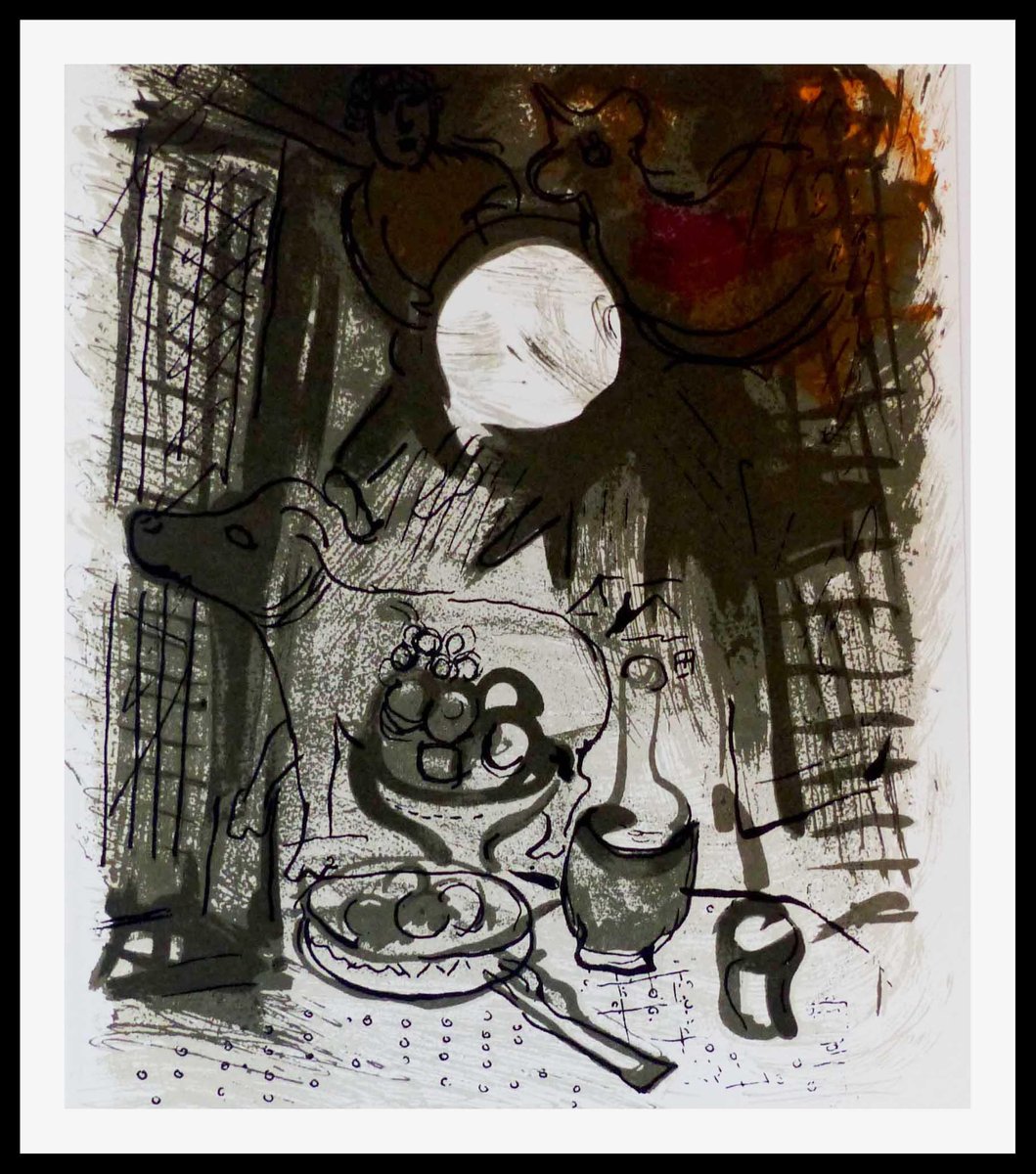 Marc Chagall, Brown Still Life, 1957, Original Lithograph for sale at ...