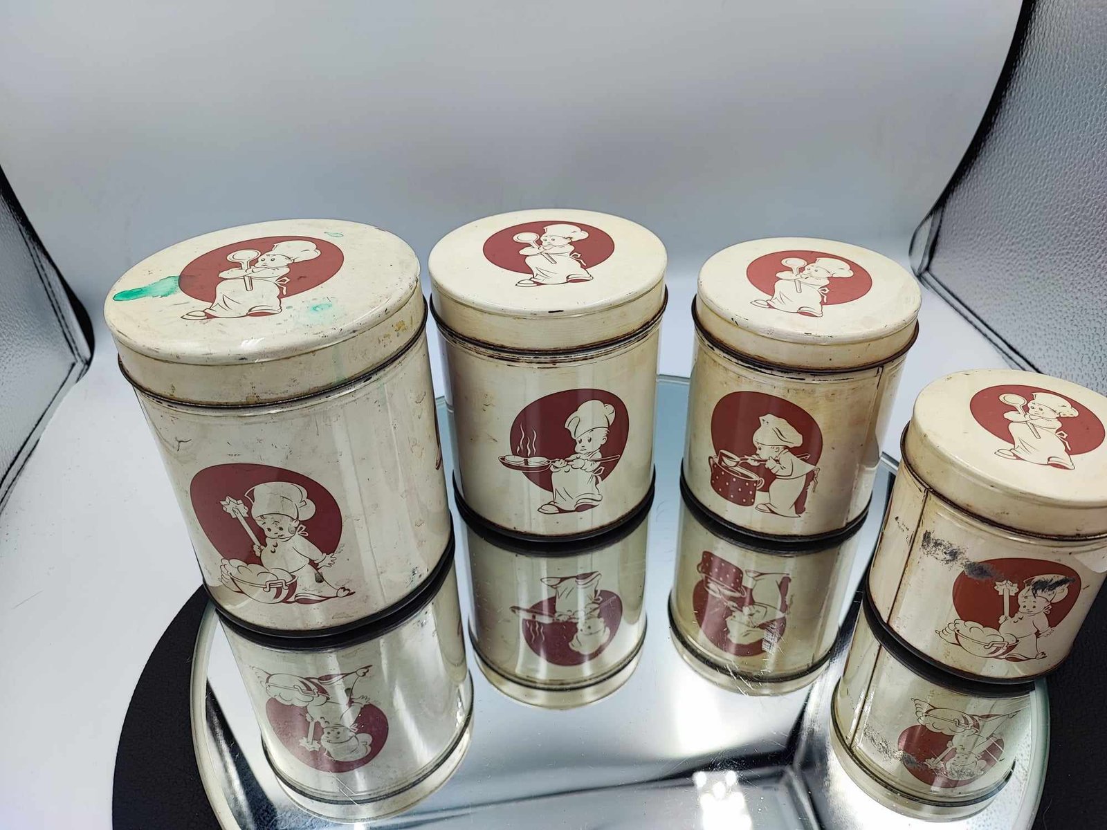 Art Deco Spice Containers, Set of 4 for sale at Pamono