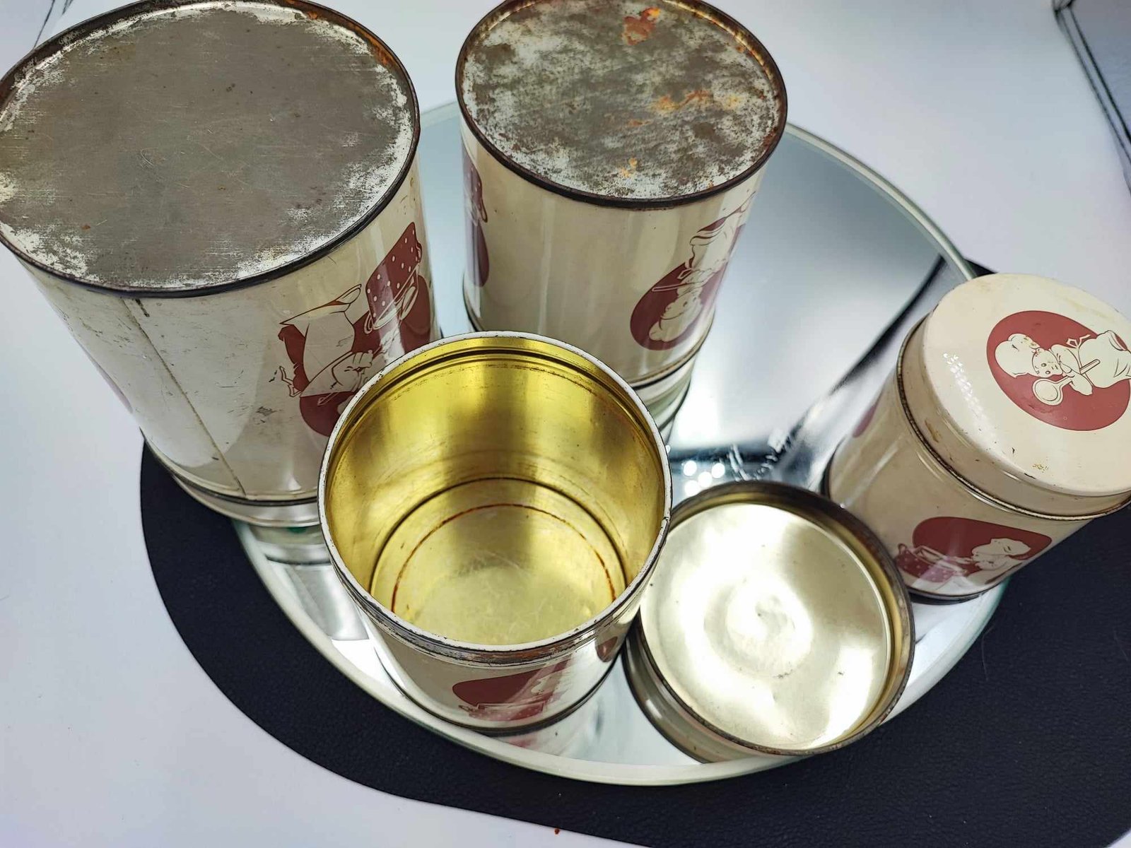 Art Deco Spice Containers, Set of 4 for sale at Pamono